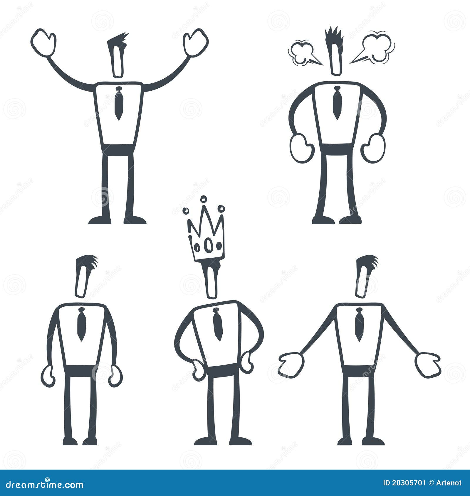 Sketch man stock vector. Illustration of executive, expression - 20305701