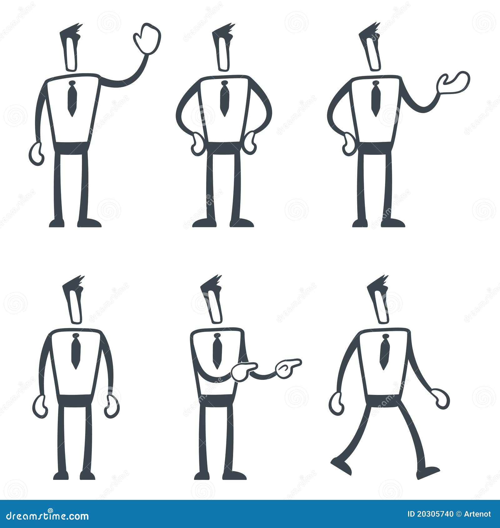 Sketch man stock vector. Illustration of businessmen - 20305740