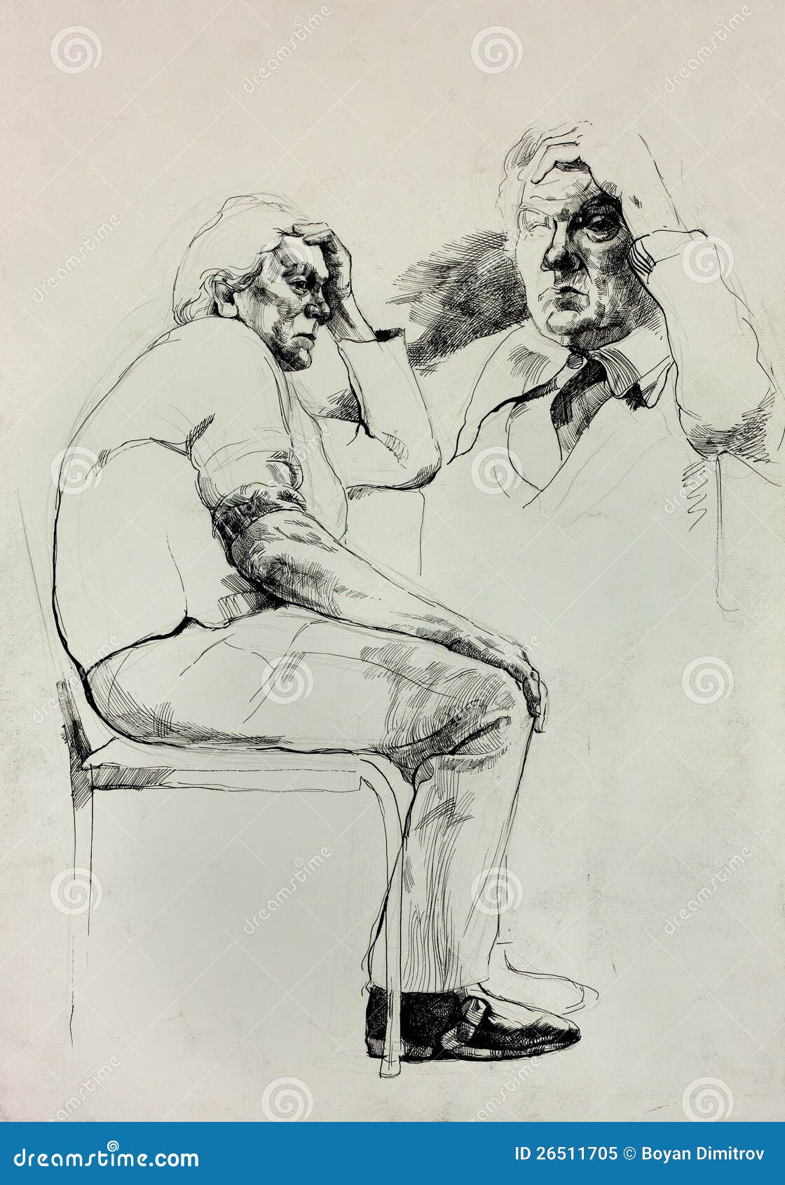 Sketch of a man stock illustration. Illustration of body - 26511705
