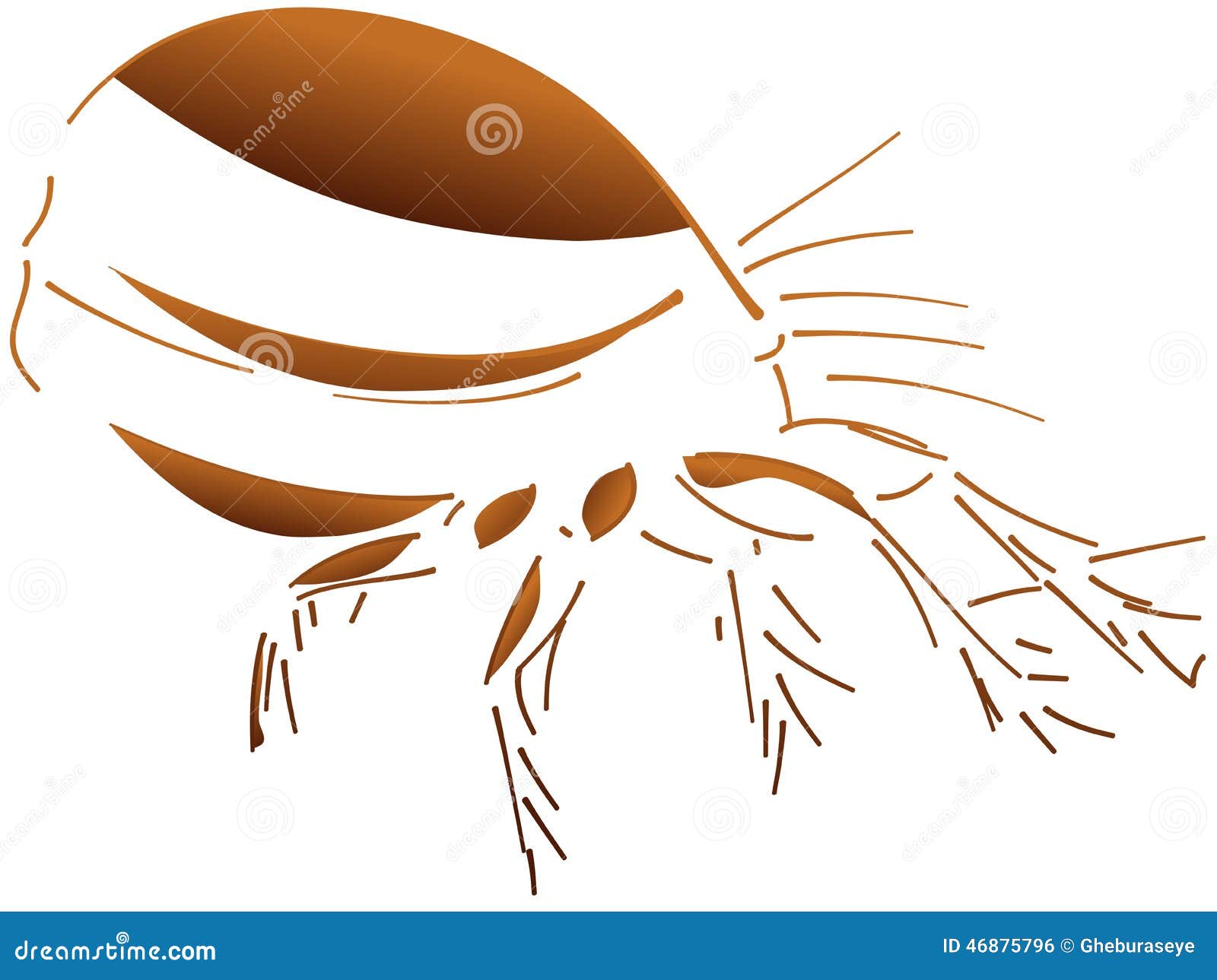 Sketch of a mite isolated stock photo. Illustration of animal - 46875796