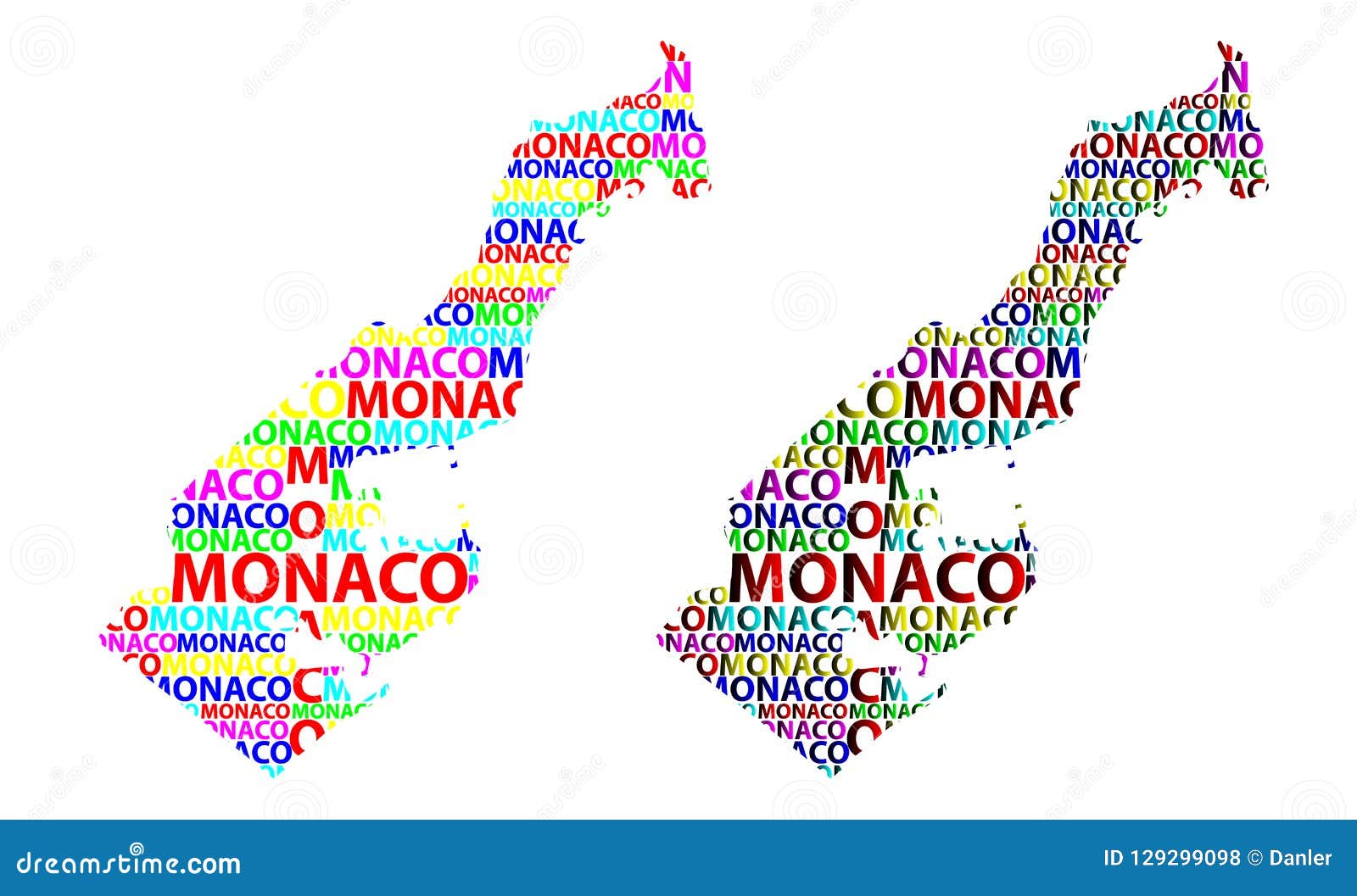 Map of Monaco - Vector Illustration Stock Vector - Illustration of ...