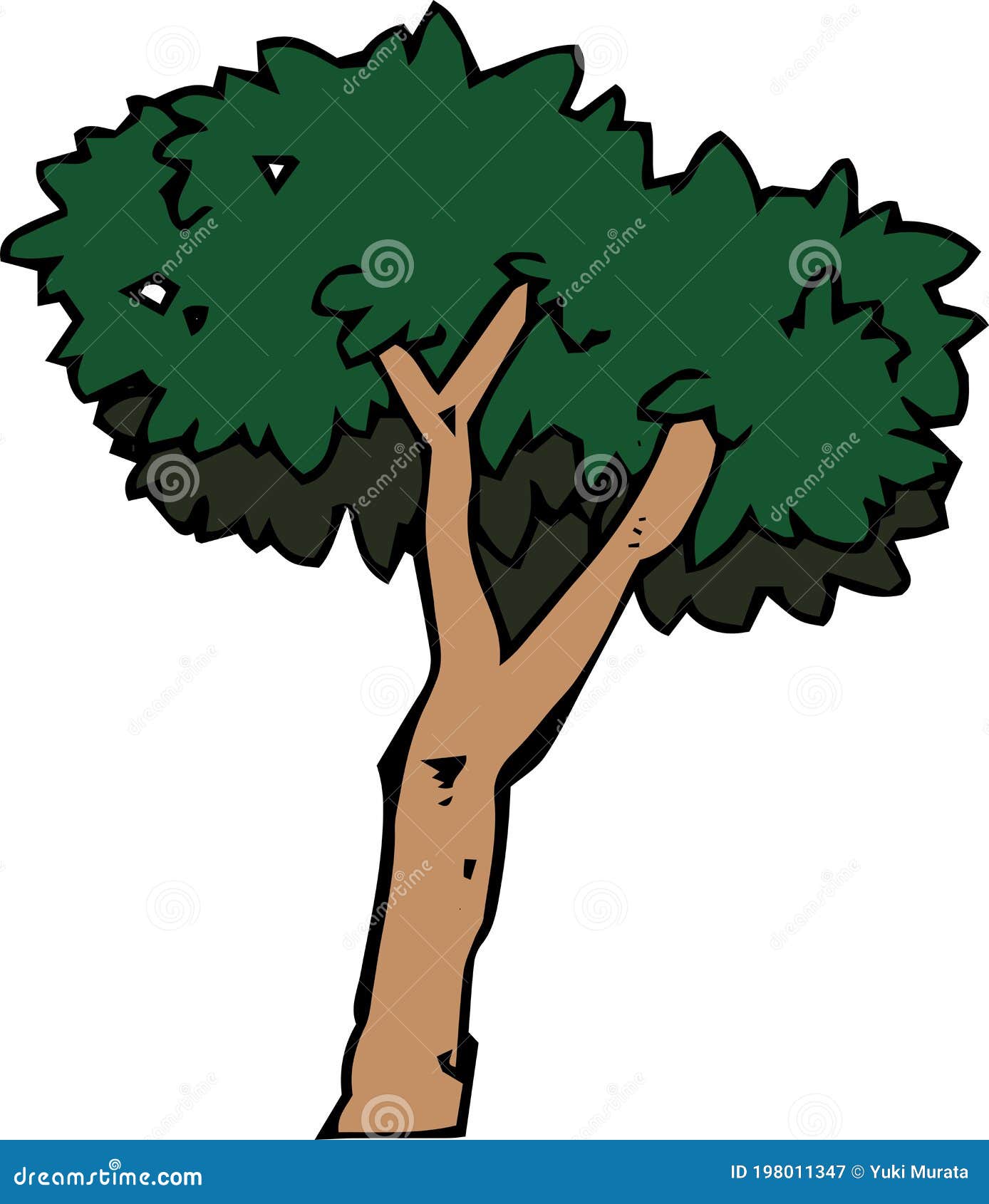 Sketch of natural tree stock vector. Illustration of birch - 198011347