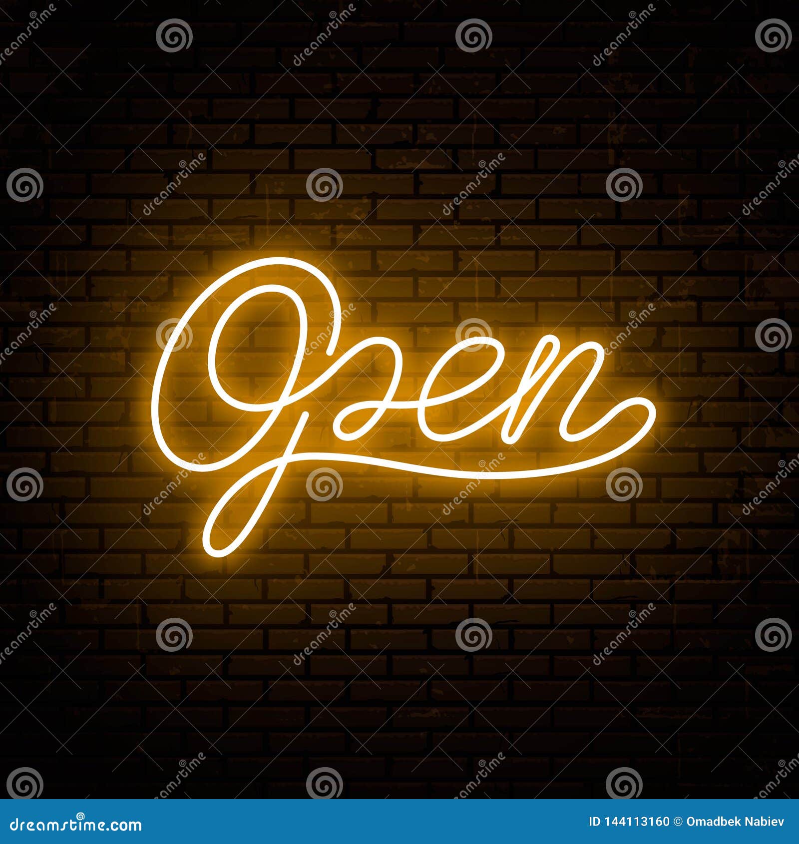 Sketch for neon sign stock vector. Illustration of arrival - 144113160