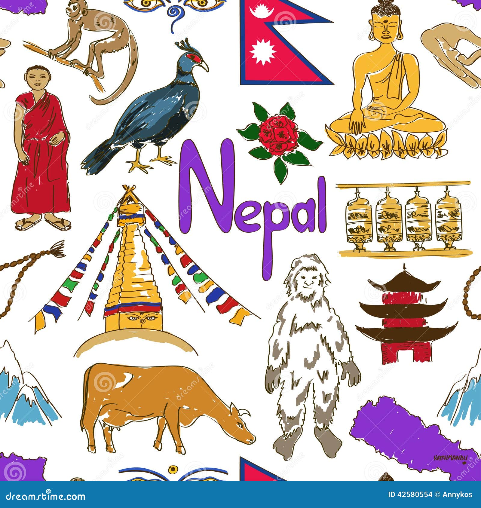 Map Of Nepal Sketch Map Of Nepal Sketch