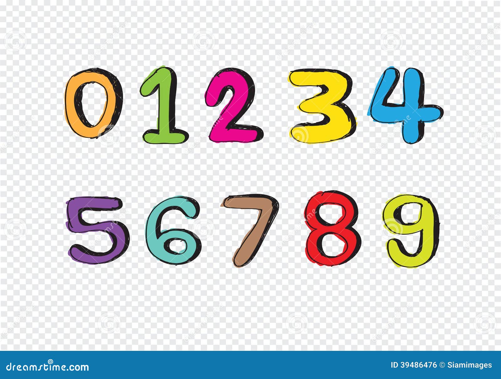 Sketch Numbers And Mathematics Symbols Cartoon Vector | CartoonDealer ...