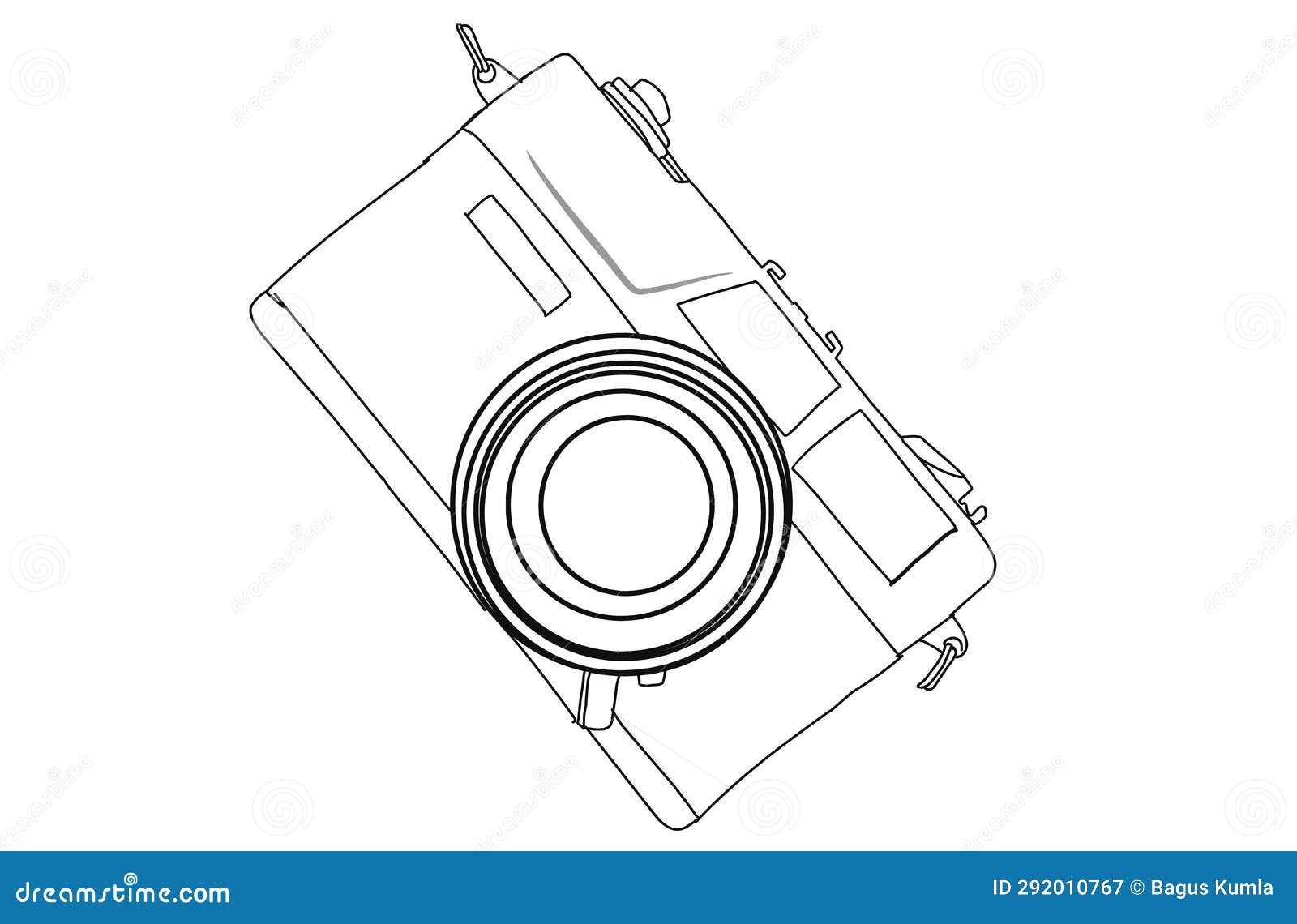 Sketch of an Old Camera for Stock Illustration - Illustration of sketch ...