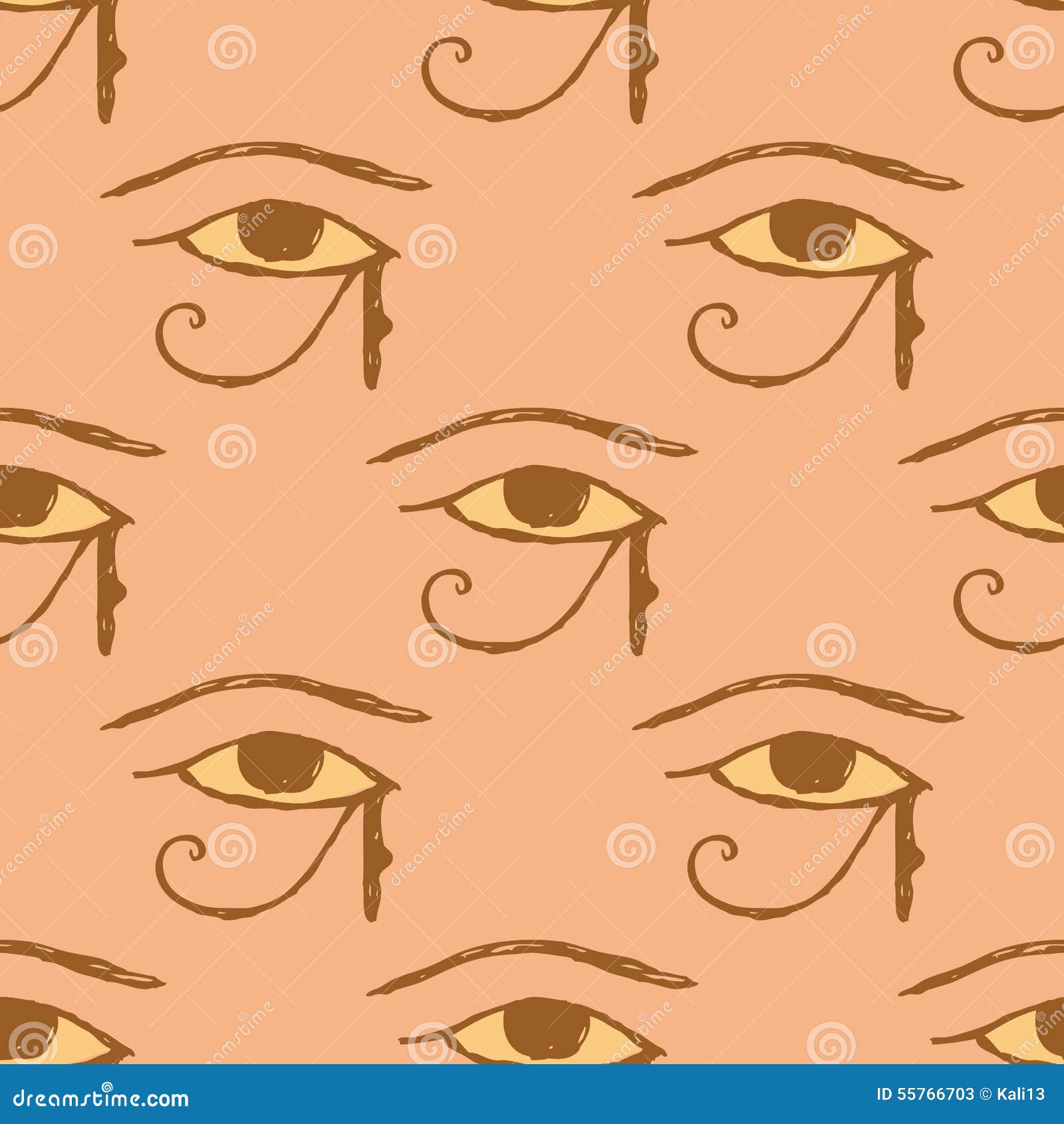 Sketch Osiris Eye in Vintage Style Stock Vector - Illustration of ...
