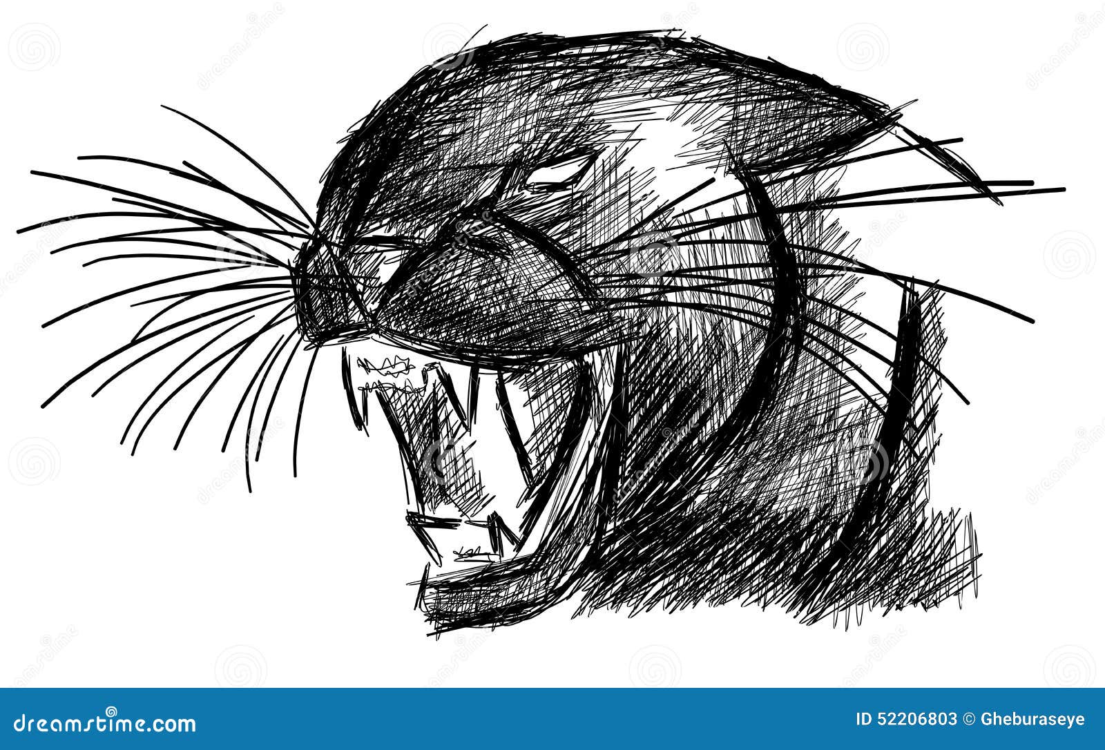 Sketch Of Panther Stock Photography | CartoonDealer.com #8840462