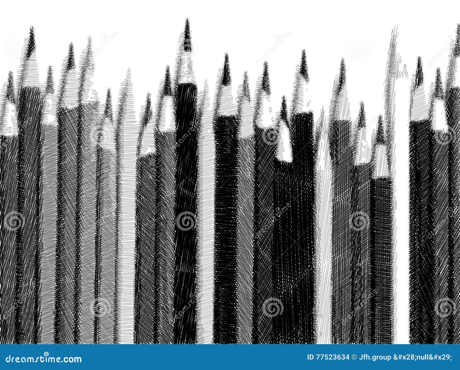 Sketch of pencil stock photo. Image of open, happiness - 77523634
