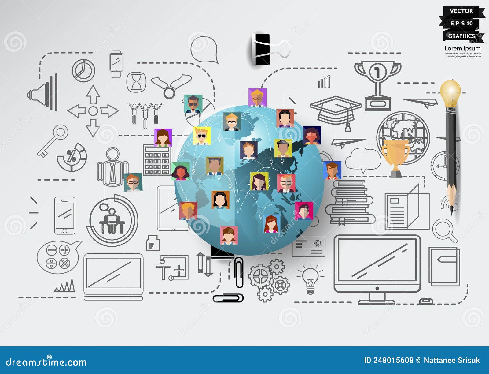 Sketch Plan Business Icon Various - Think Creativity Modern Idea and ...