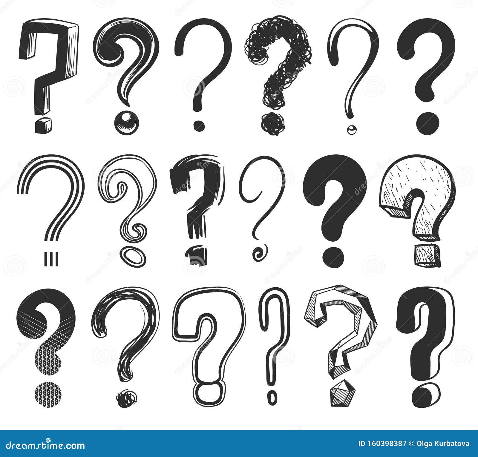 Sketch Question Marks. Hand Drawn Color Interrogation Signs, Scribble ... Sketch Question Marks. Hand Drawn Color Interrogation Signs, Scribble ...