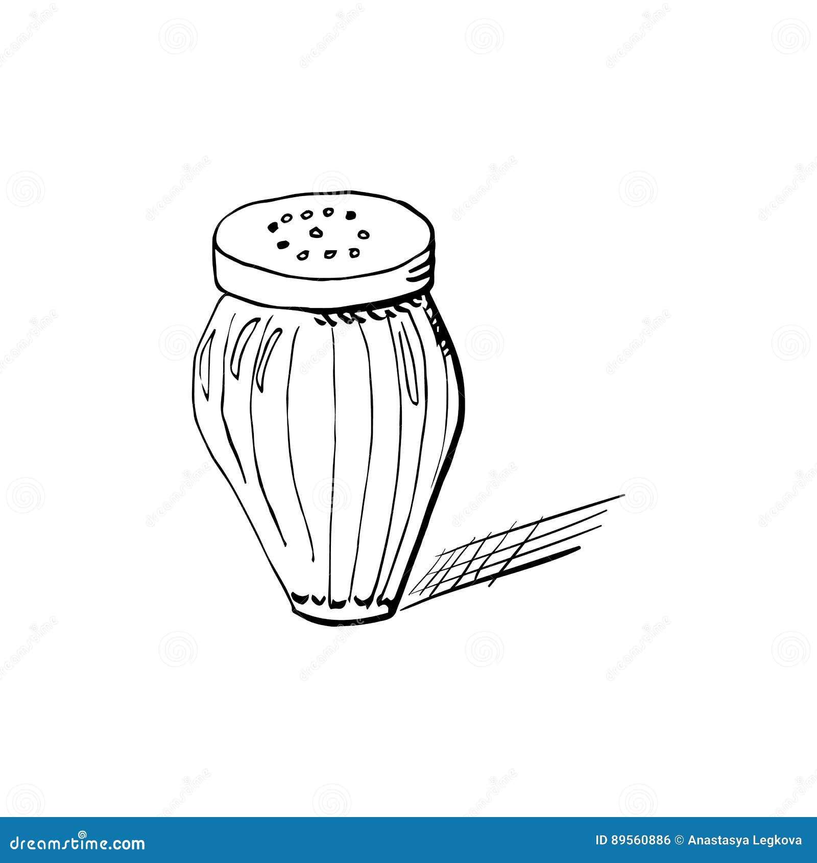 Sketch Sea Salt. Hand Drawn Spice, Seasoning Packaging. Glass Bottles ...