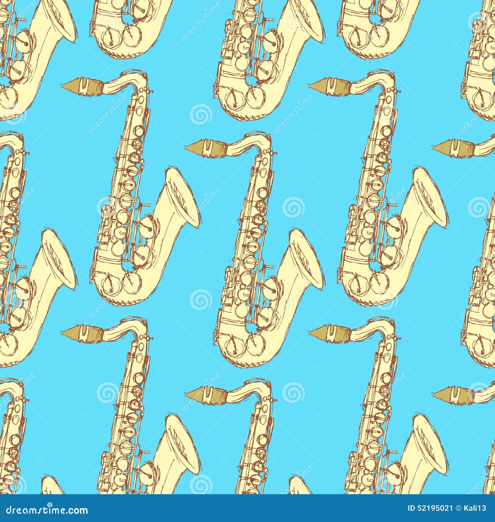 Sketch Saxophone Musical Instrument Stock Illustration - Illustration ...