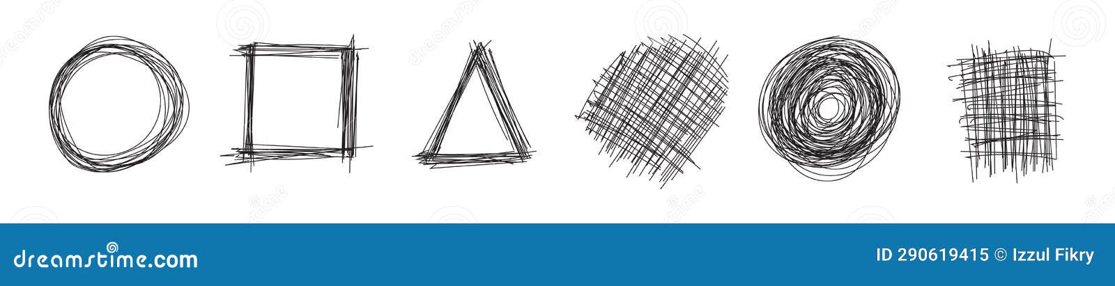 Sketch Scribble Hatch Ptexture Geometric Stock Vector - Illustration of ...