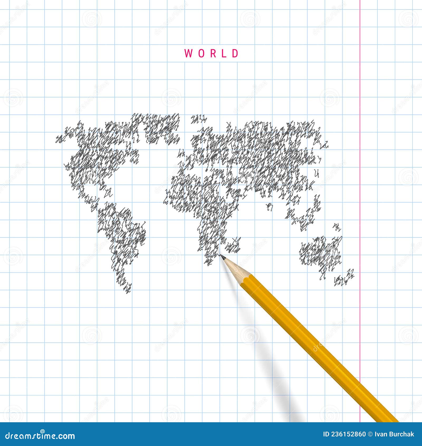 Hand Drawn Realistic World Map Photos - Free & Royalty-Free Stock ...