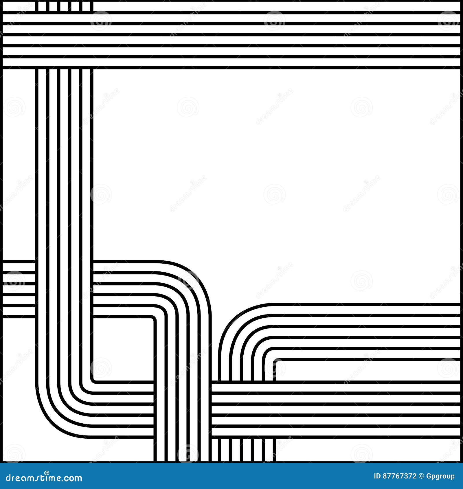 Sketch Silhouette Abstract Retro Lines Icon Stock Illustration ...