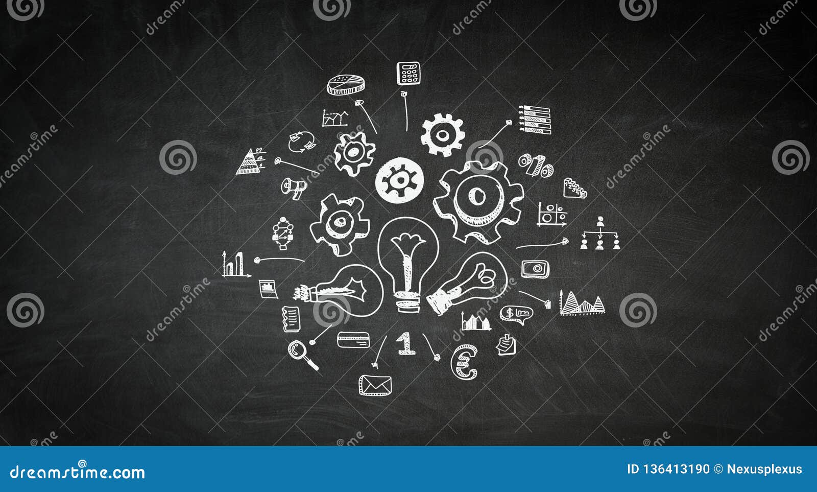 Sketch of some ideas stock illustration. Illustration of achievement ...