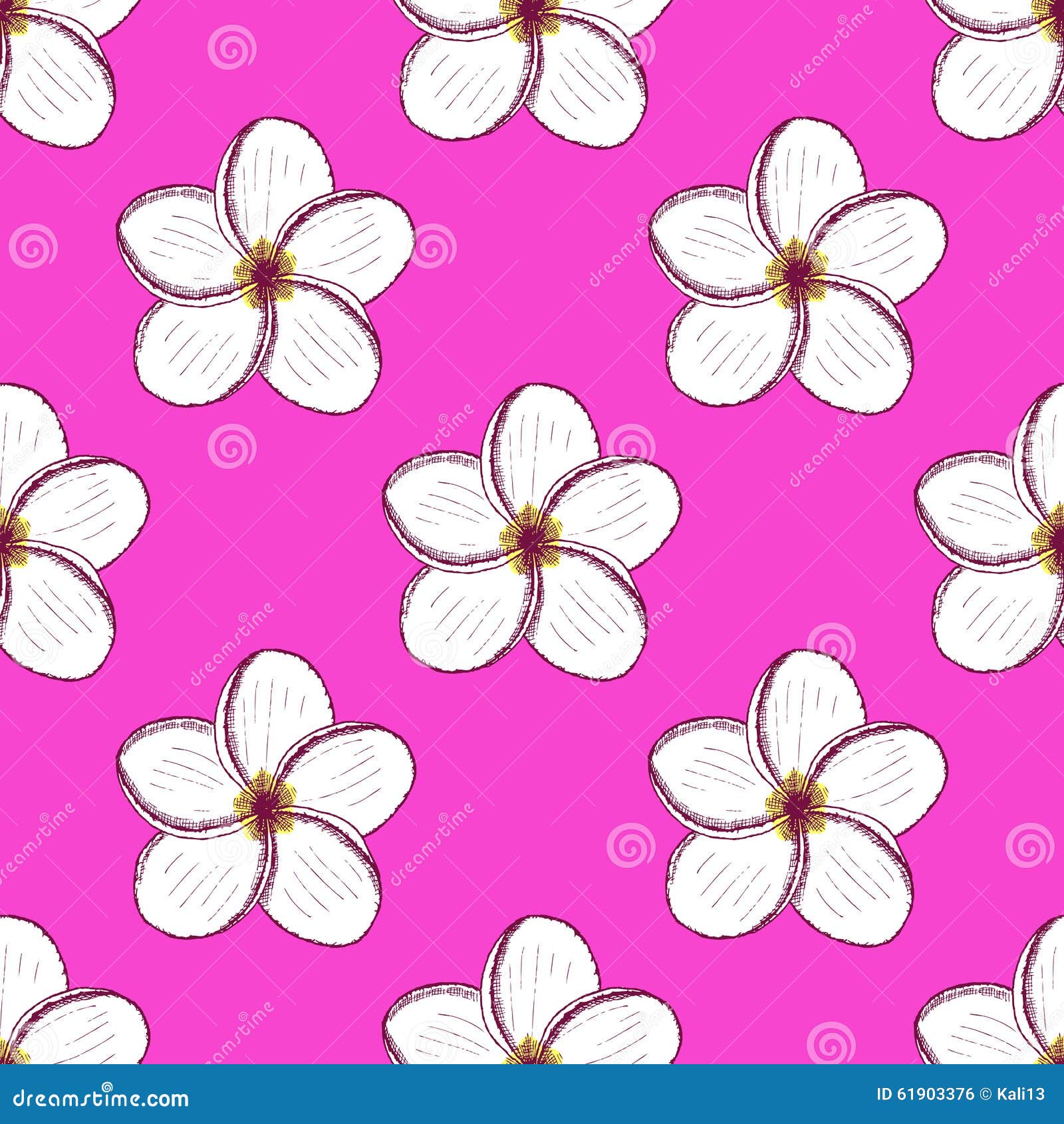 Sketch Spa Flowers in Vintage Style Stock Illustration - Illustration ...