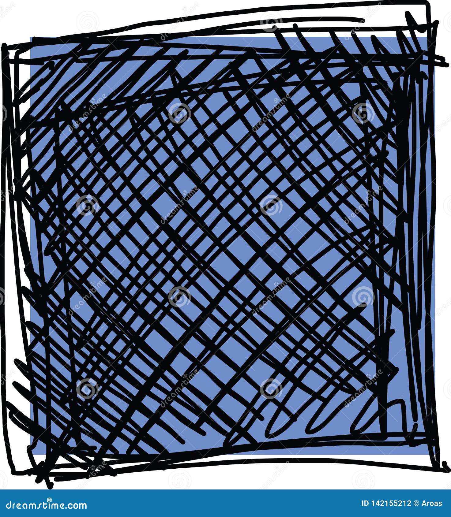 Sketch of square stock vector. Illustration of elements - 142155212