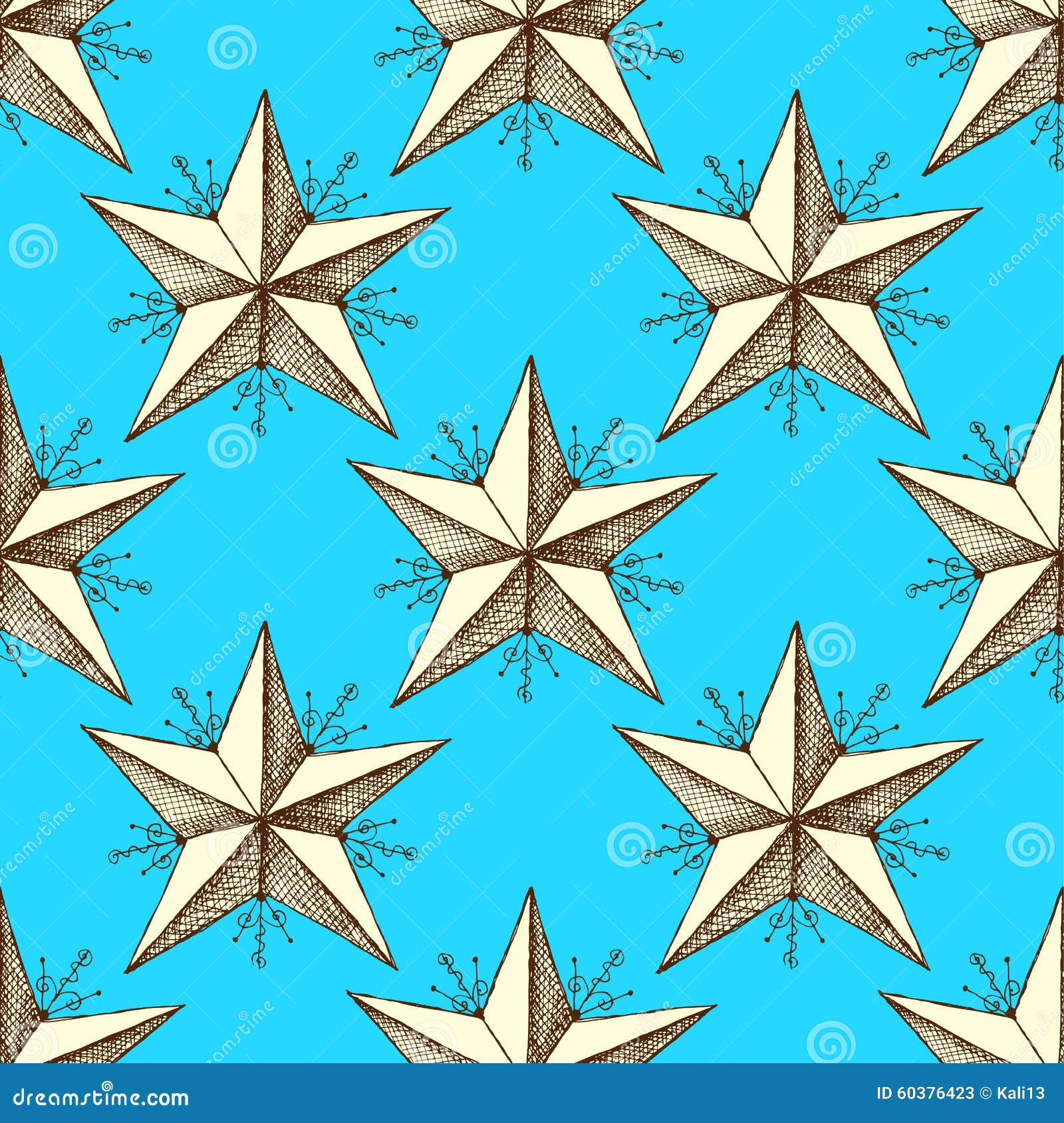 Sketch Of A Star, Abstract Line Drawing, Mandala Art Style, Sacred ...