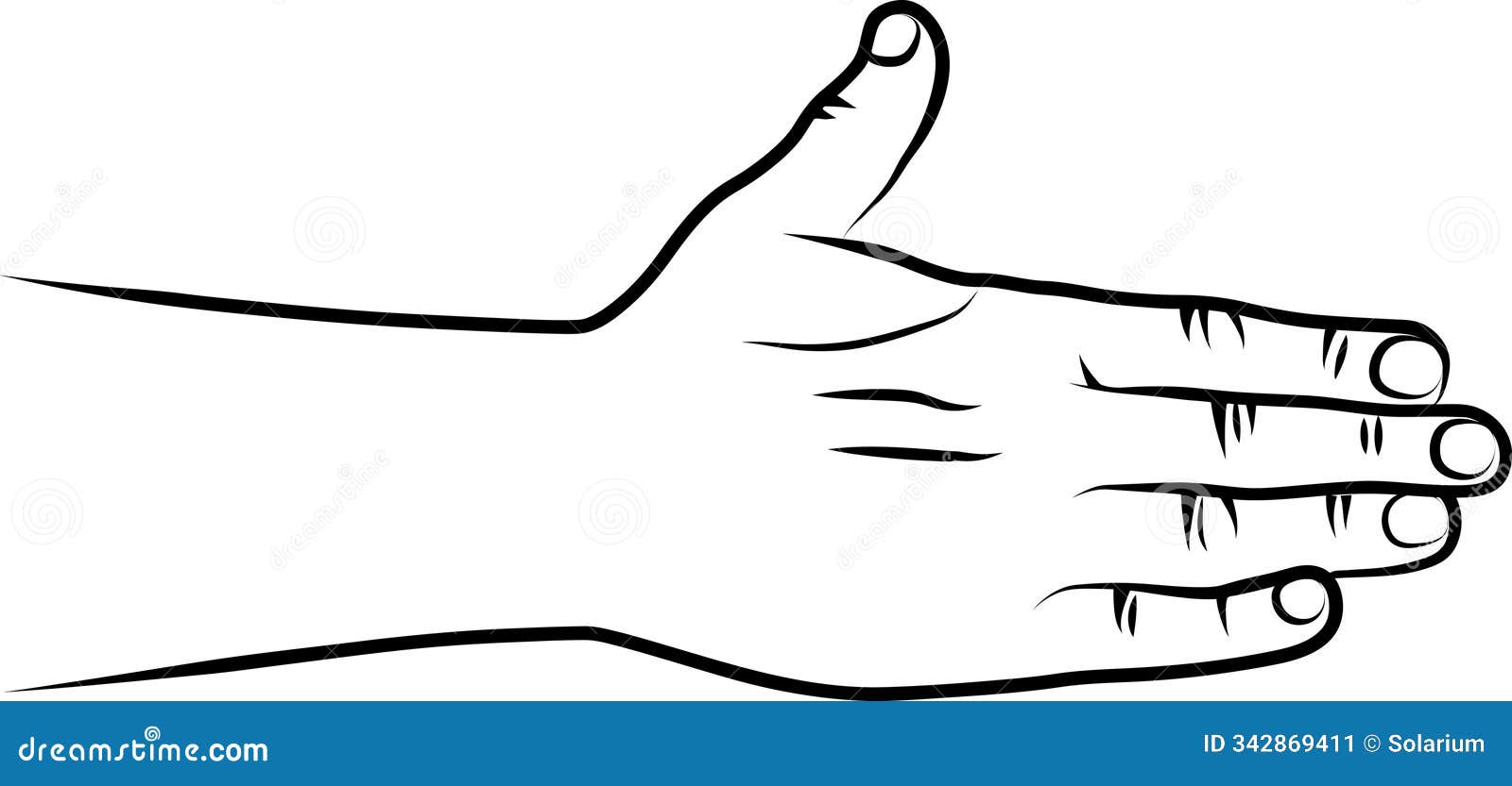 Handghjgh stock vector. Illustration of clipart, hand - 342869411