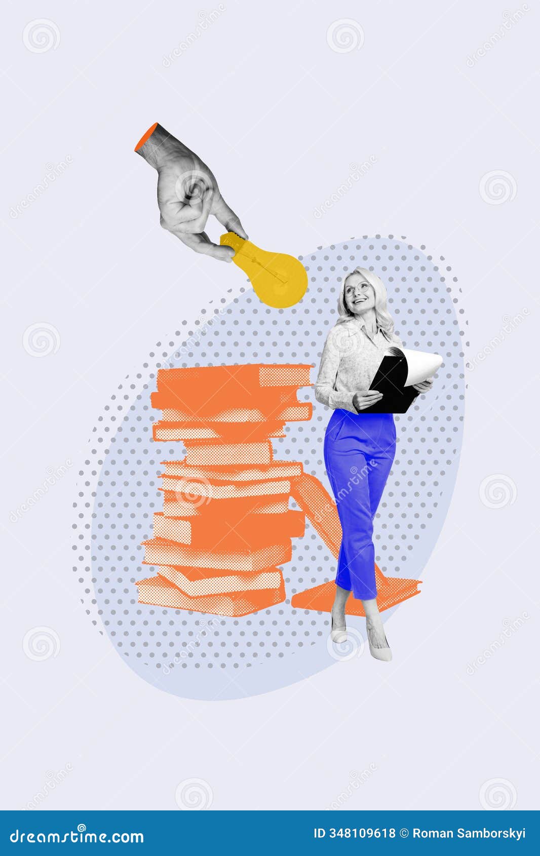 Sketch Template Design 3D Photo Collage Composite of Aged Woman Stand ... Sketch Template Design 3D Photo Collage Composite of Aged Woman Stand ...