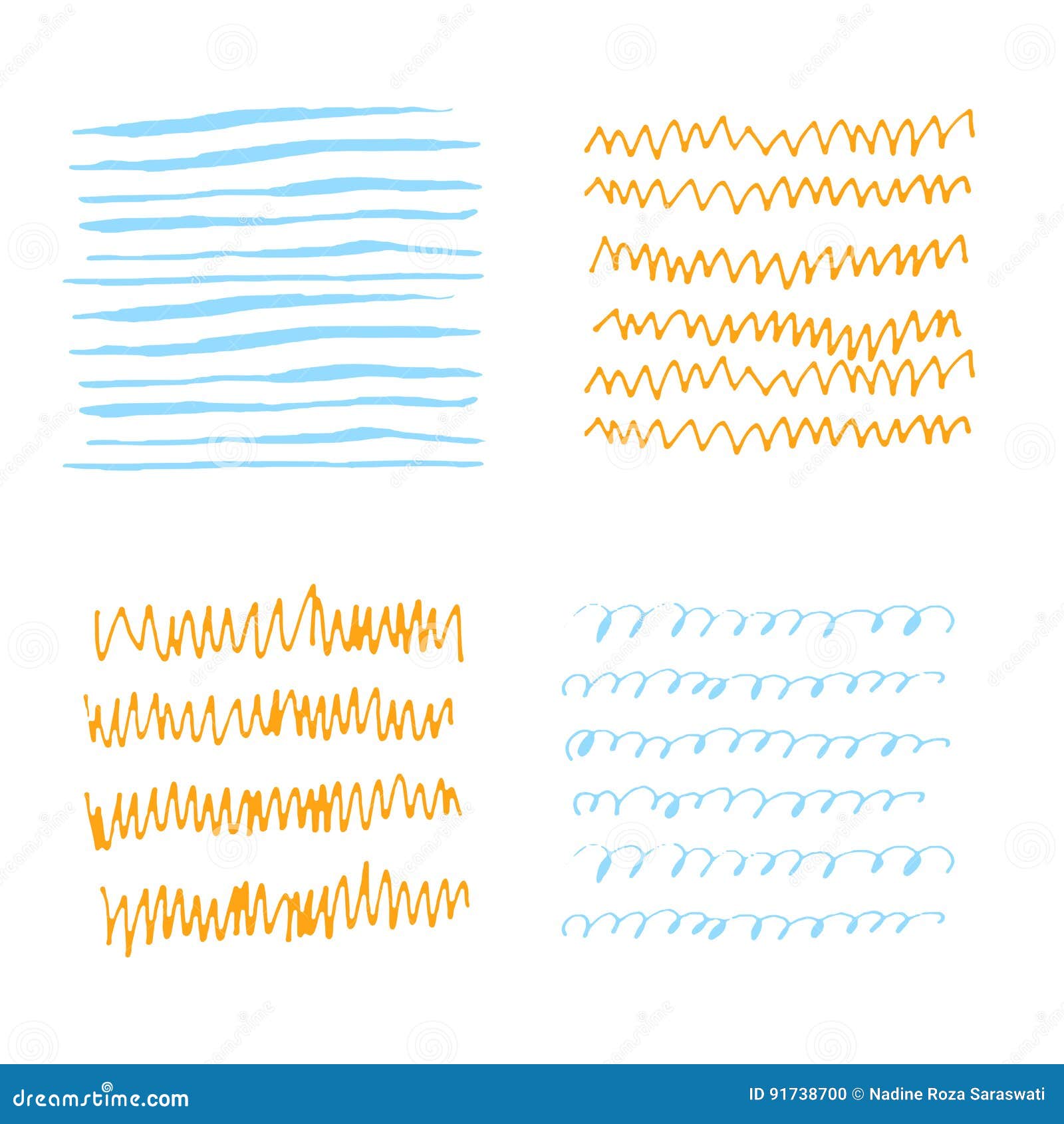 Sketch Textures Colored stock illustration. Illustration of grunge ...