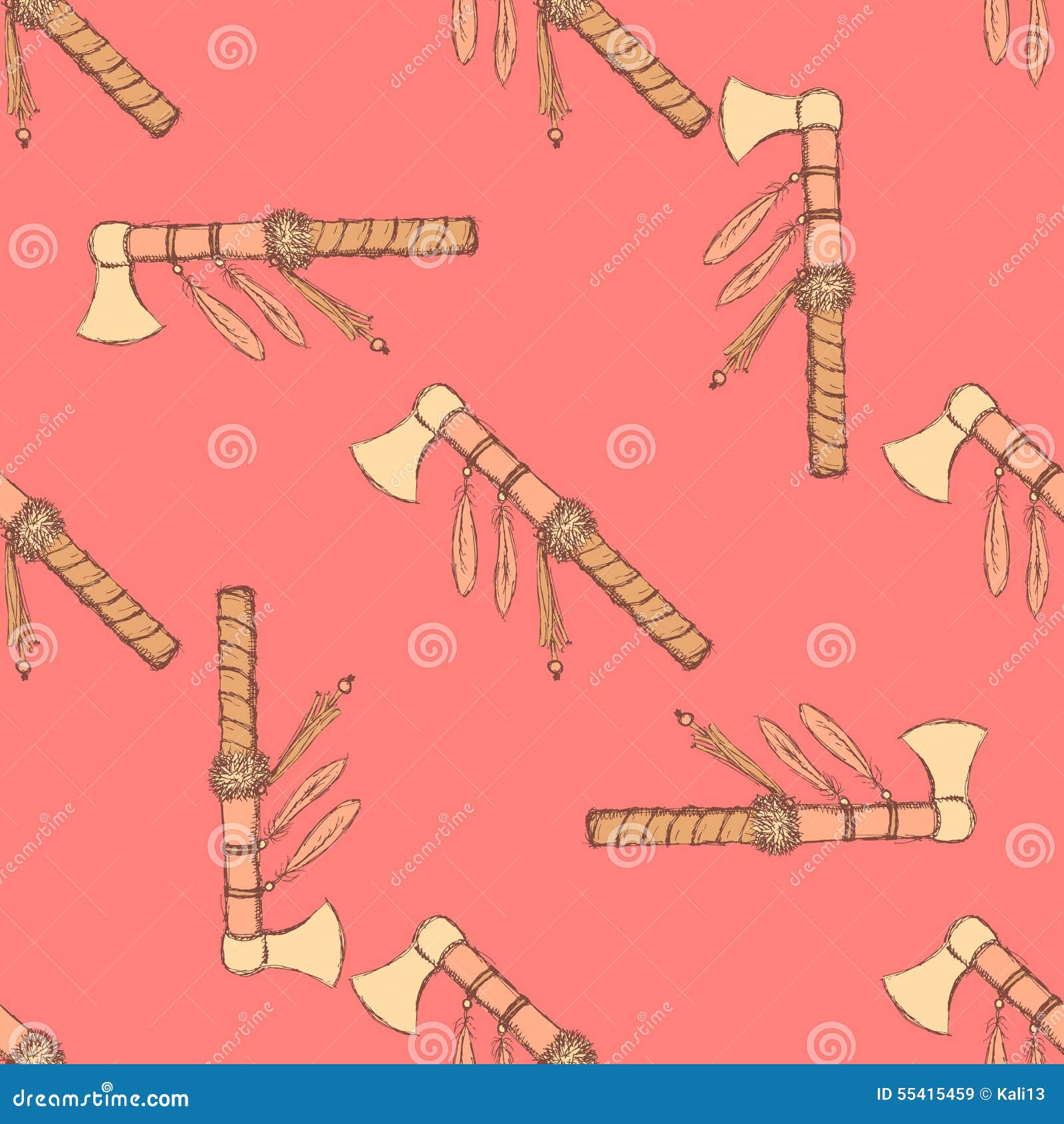 Sketch Tomahawk in Vintage Style Stock Vector - Illustration of ...