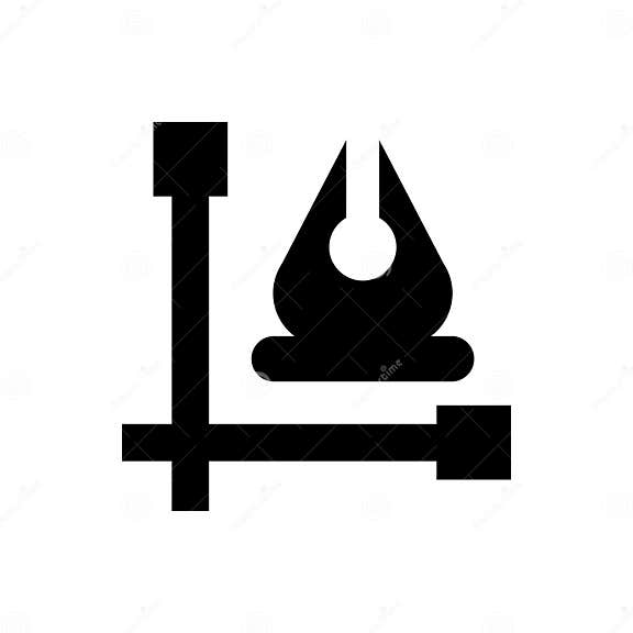 Sketch tool icon stock vector. Illustration of draw - 223996559