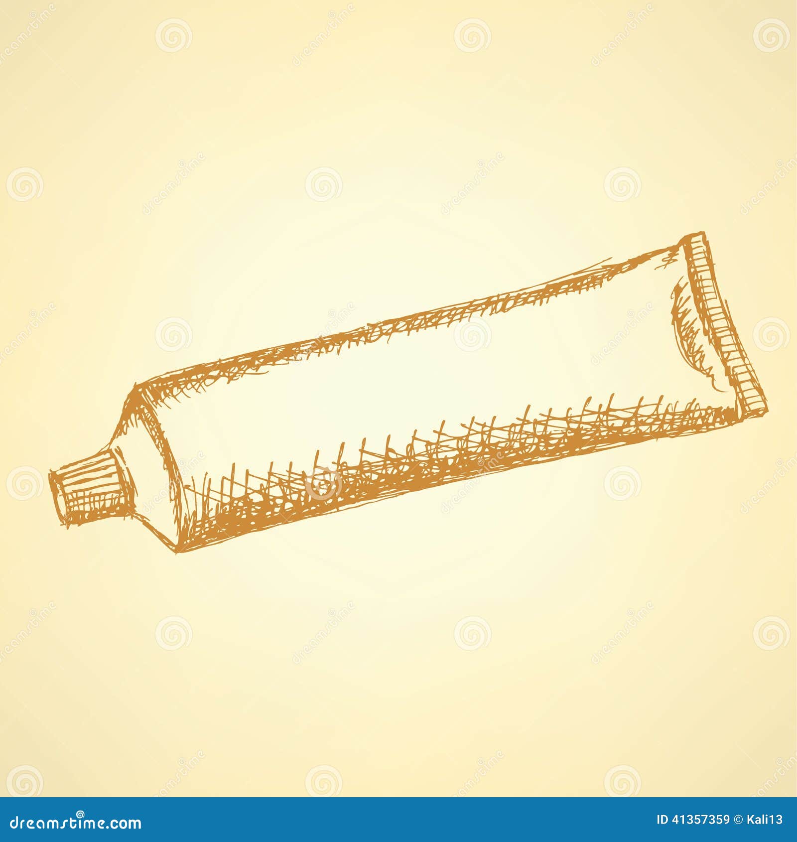 Sketch Tooth Paste, Vector Vintage Background Stock Vector ...