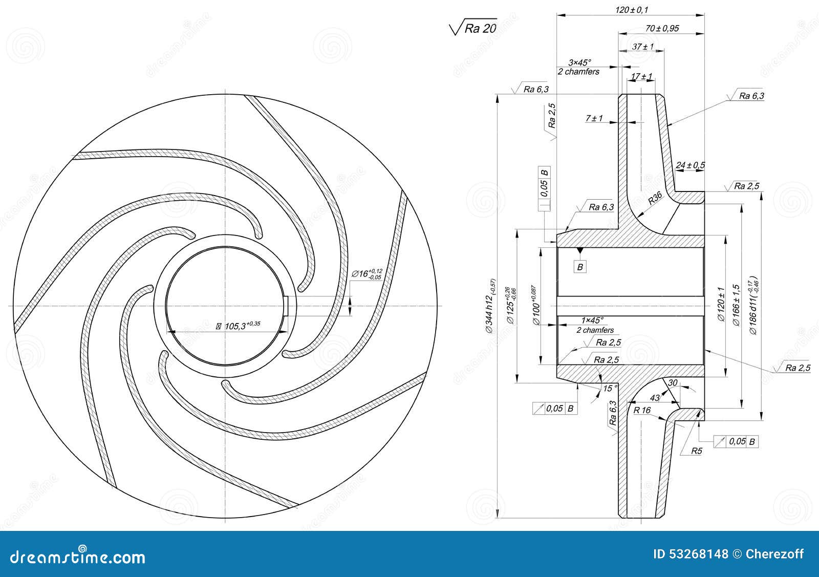 Sketch of Wheel with Curved Lines Stock Vector - Illustration of angle ...