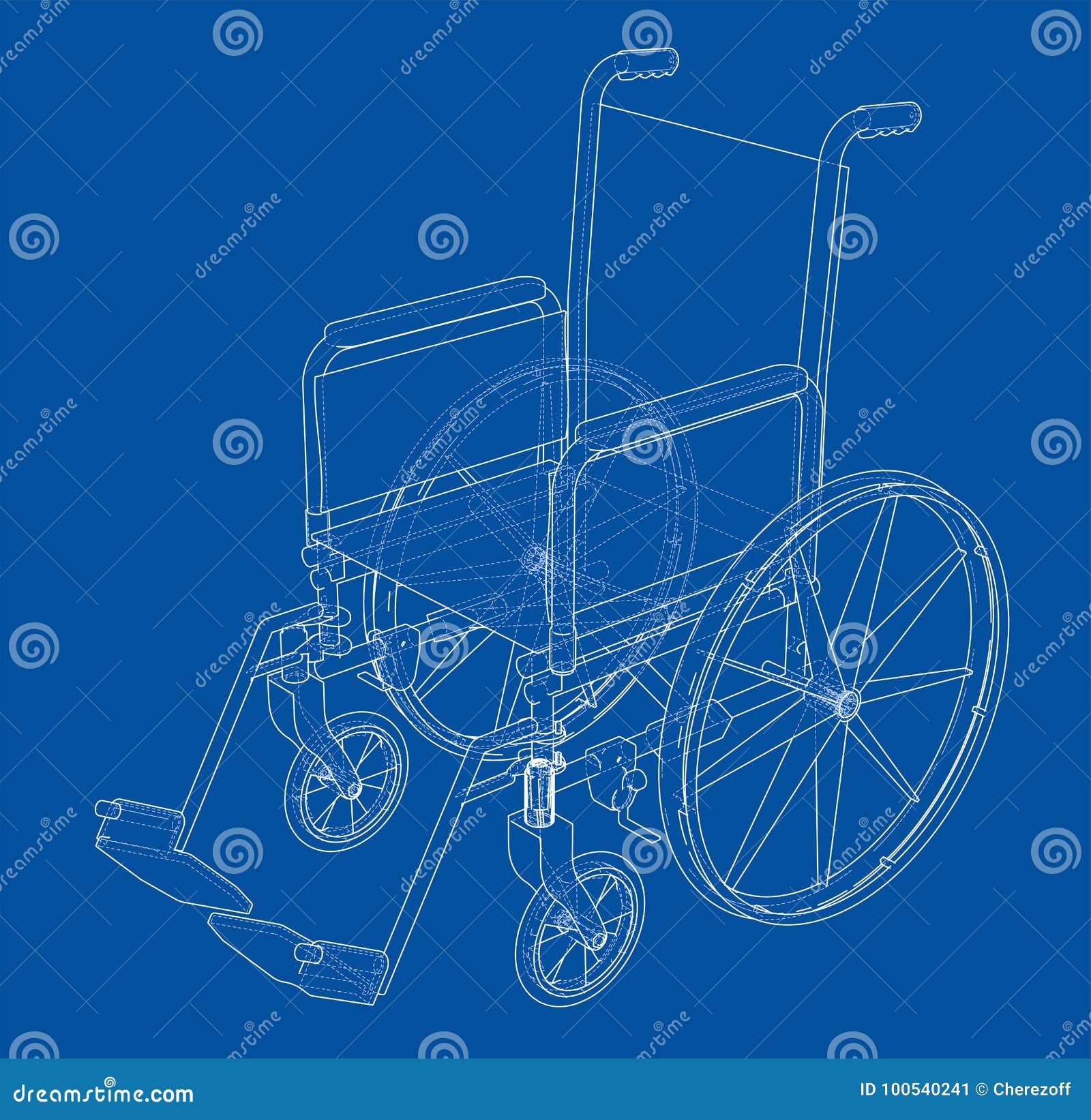 Sketch of Wheelchair. Vector Stock Vector - Illustration of patient ...