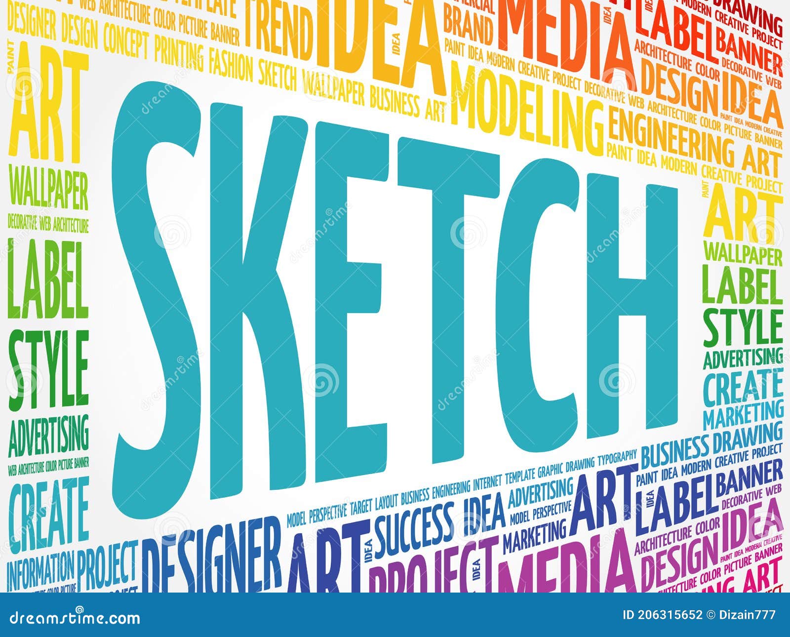 Sketch Word Biology With Working Little People Cartoon Vector ...