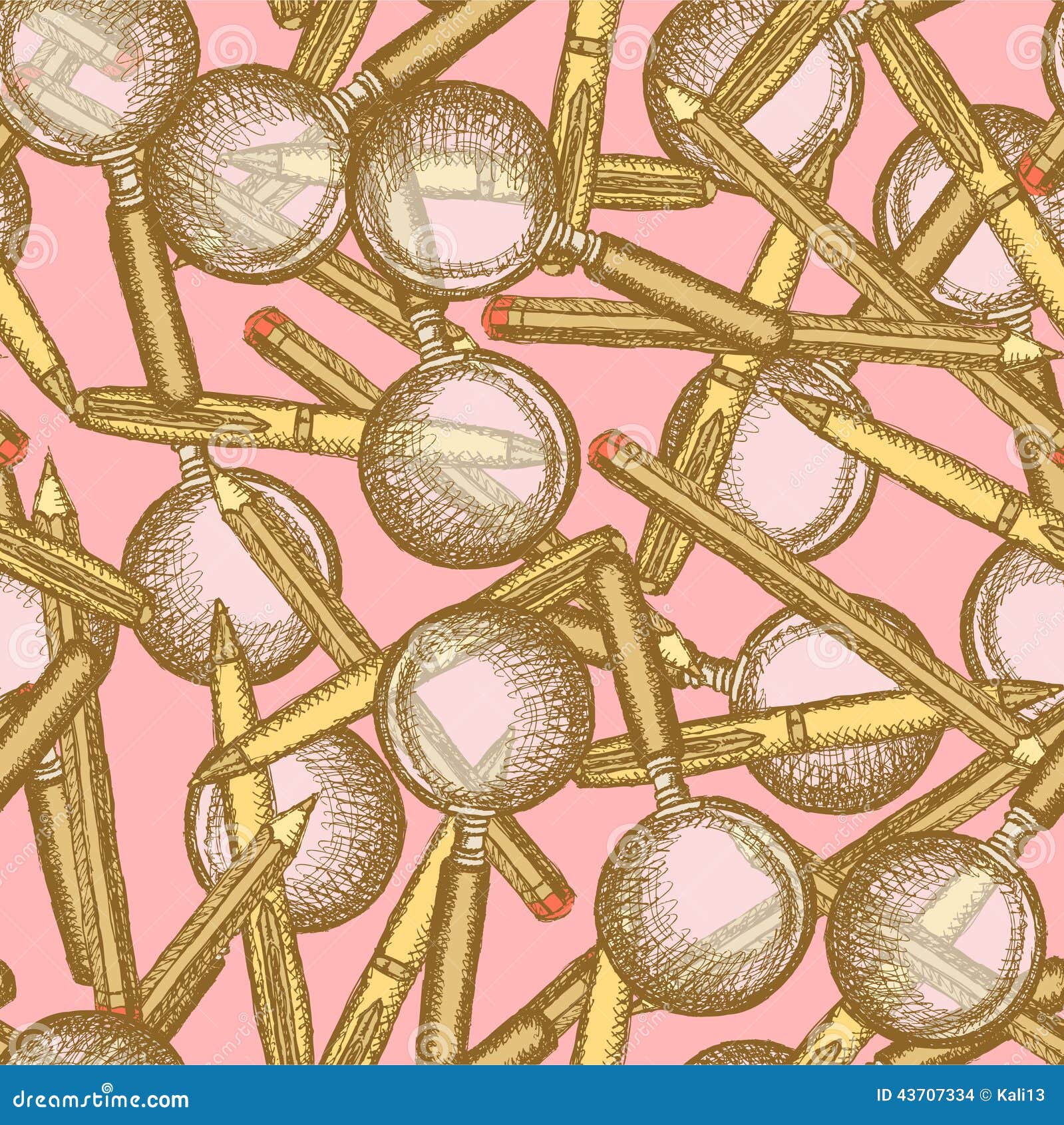 Sketch Zoom, Pen and Pencil in Vintage Style Stock Illustration ...