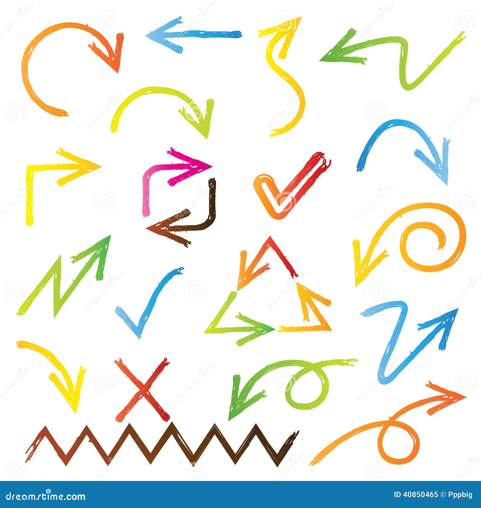 Sketched arrows stock illustration. Illustration of arch - 40850465
