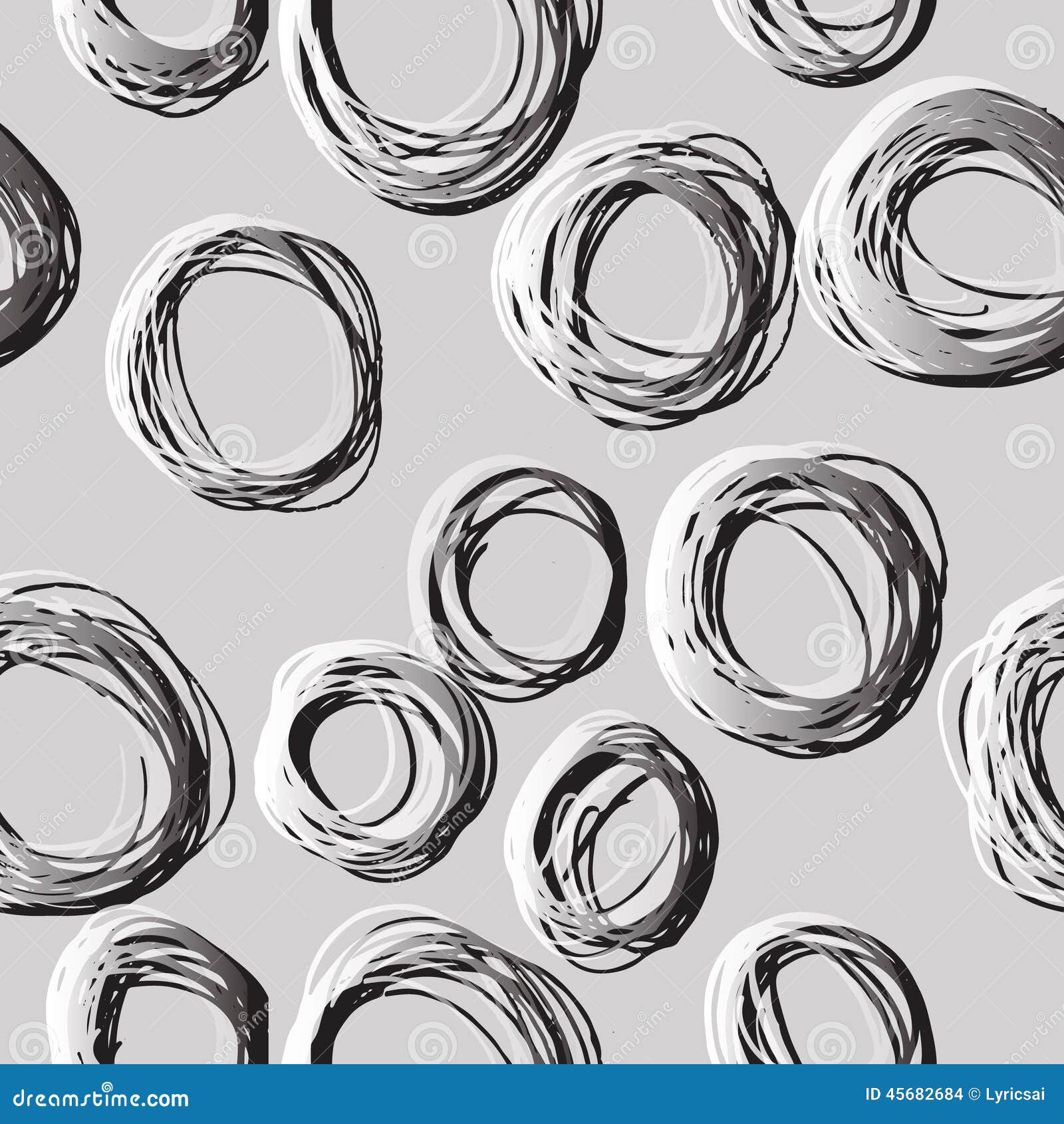 Sketched circles stock vector. Illustration of research - 45682684