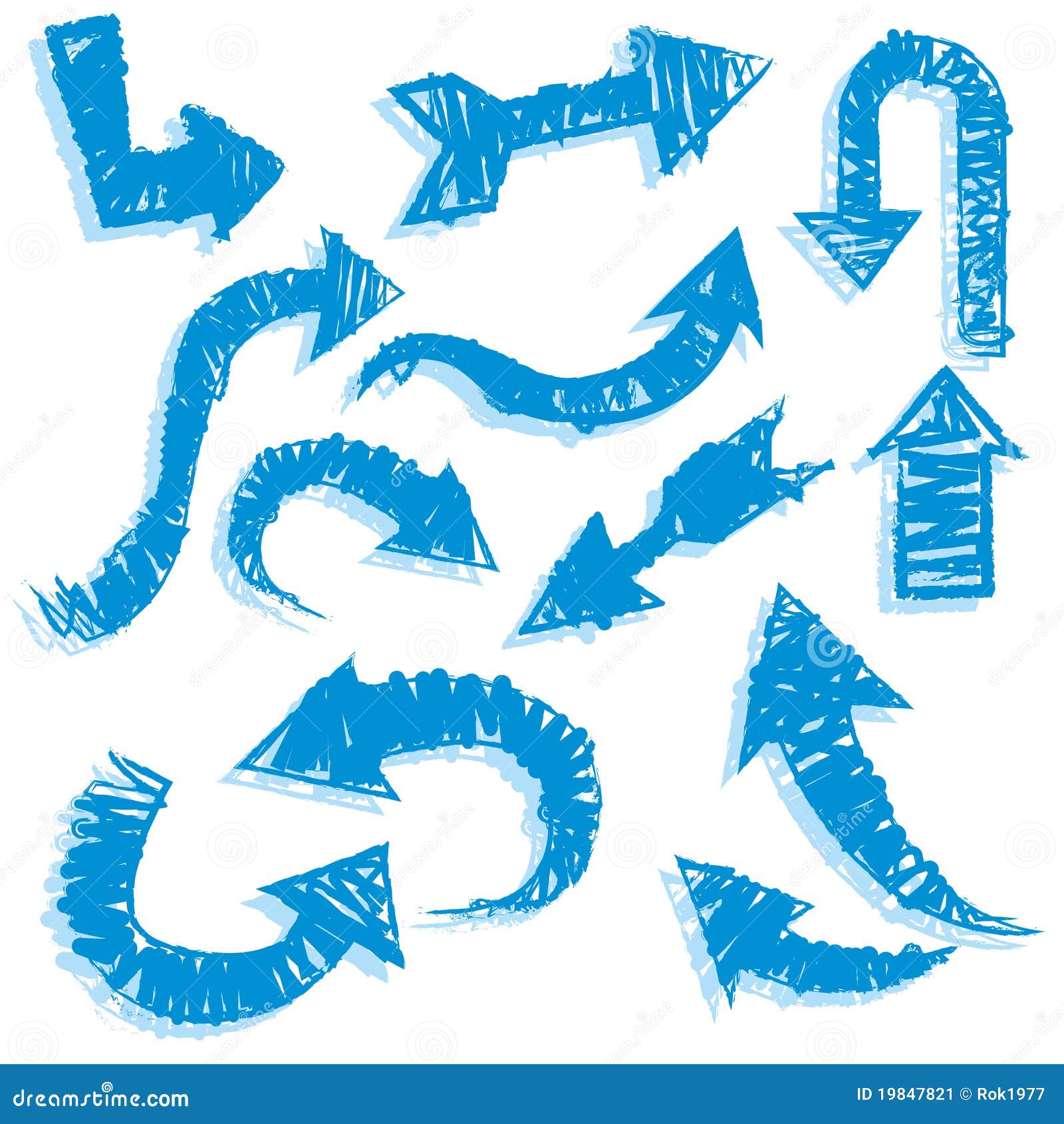 Sketched Grunge Arrows Stock Illustrations – 196 Sketched Grunge Arrows ...