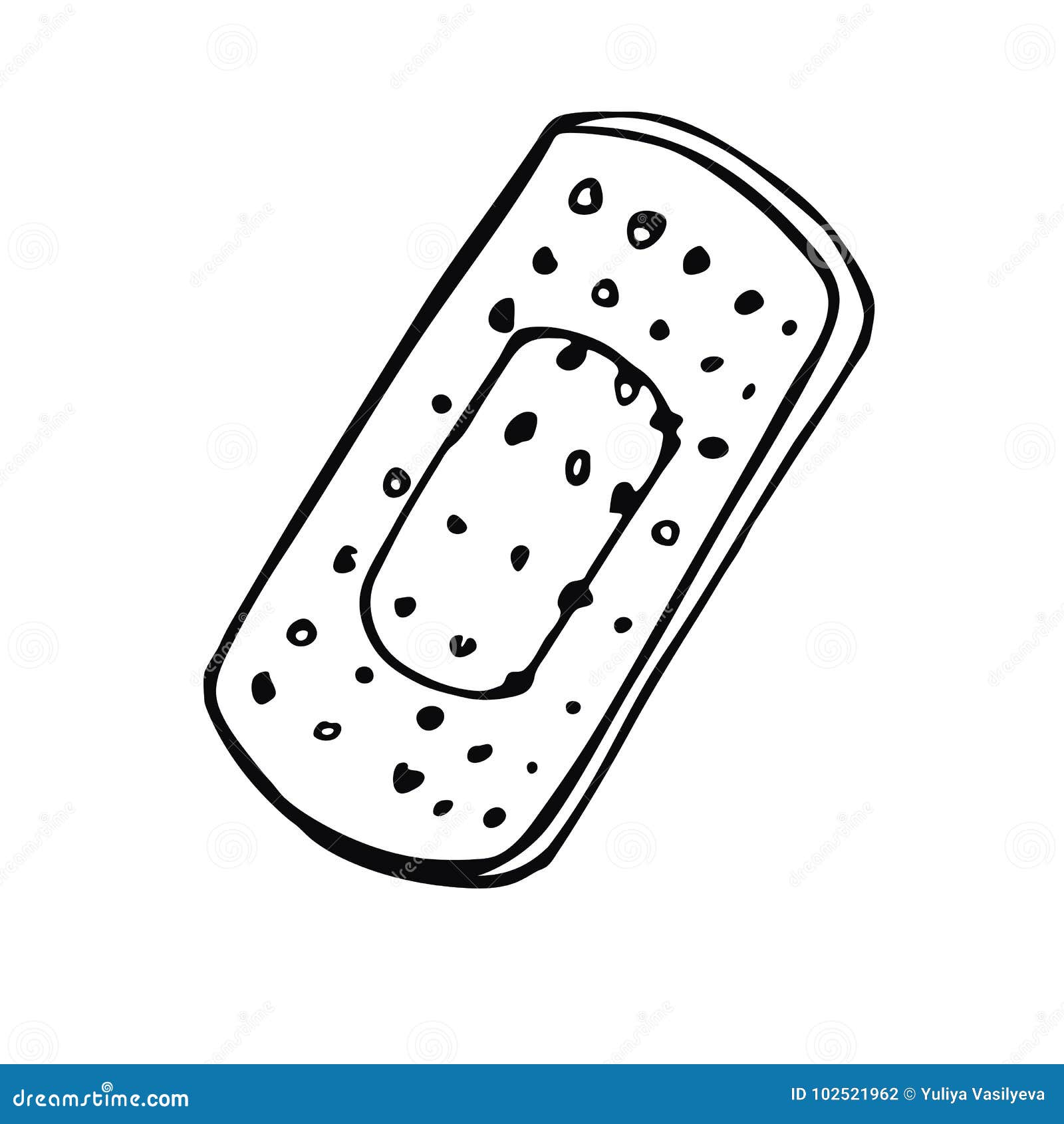 Hand-drawn Patch. Vector Linear Image on the Topic of Medicine ...