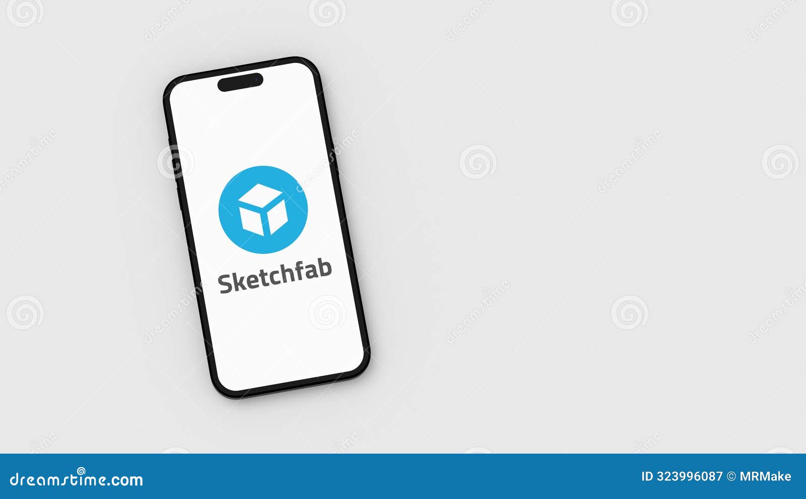 Sketchfab Logo on Mobile Phone Screen on Gray Editorial Photography ...