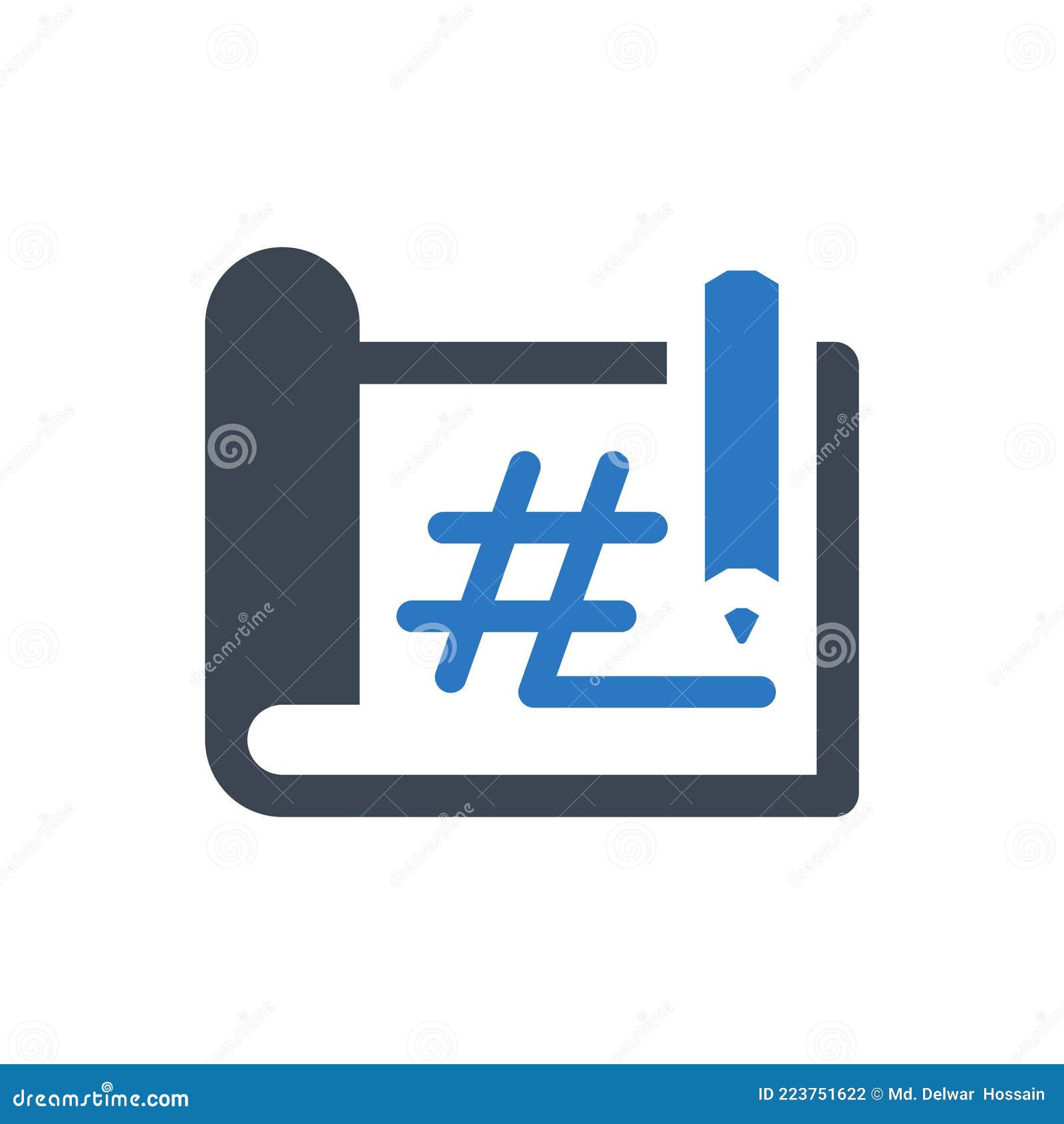 Sketching icon stock vector. Illustration of sketch - 223751622