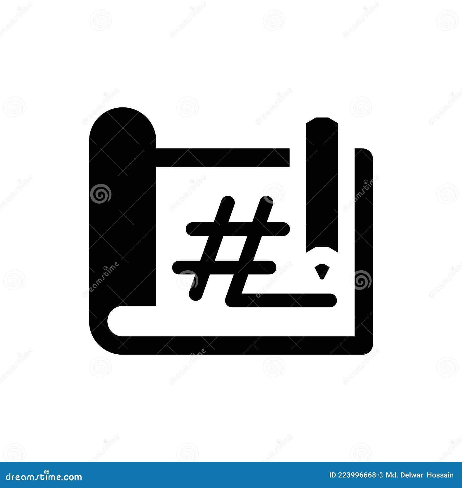 Sketching icon stock vector. Illustration of draw, symbol - 223996668