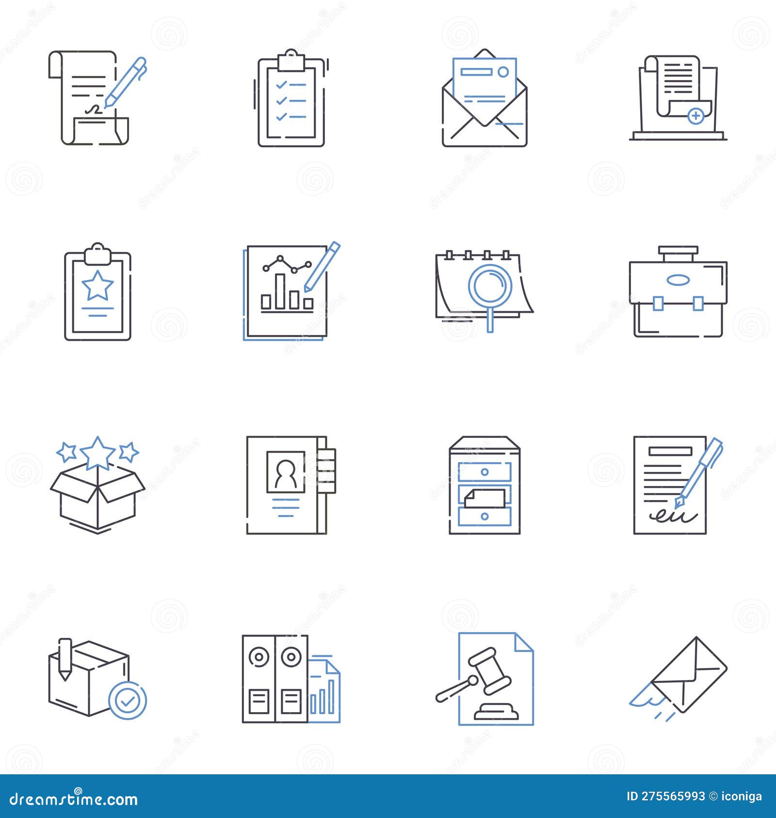 Sketching Proposal Line Icons Collection. Concept, Design ...