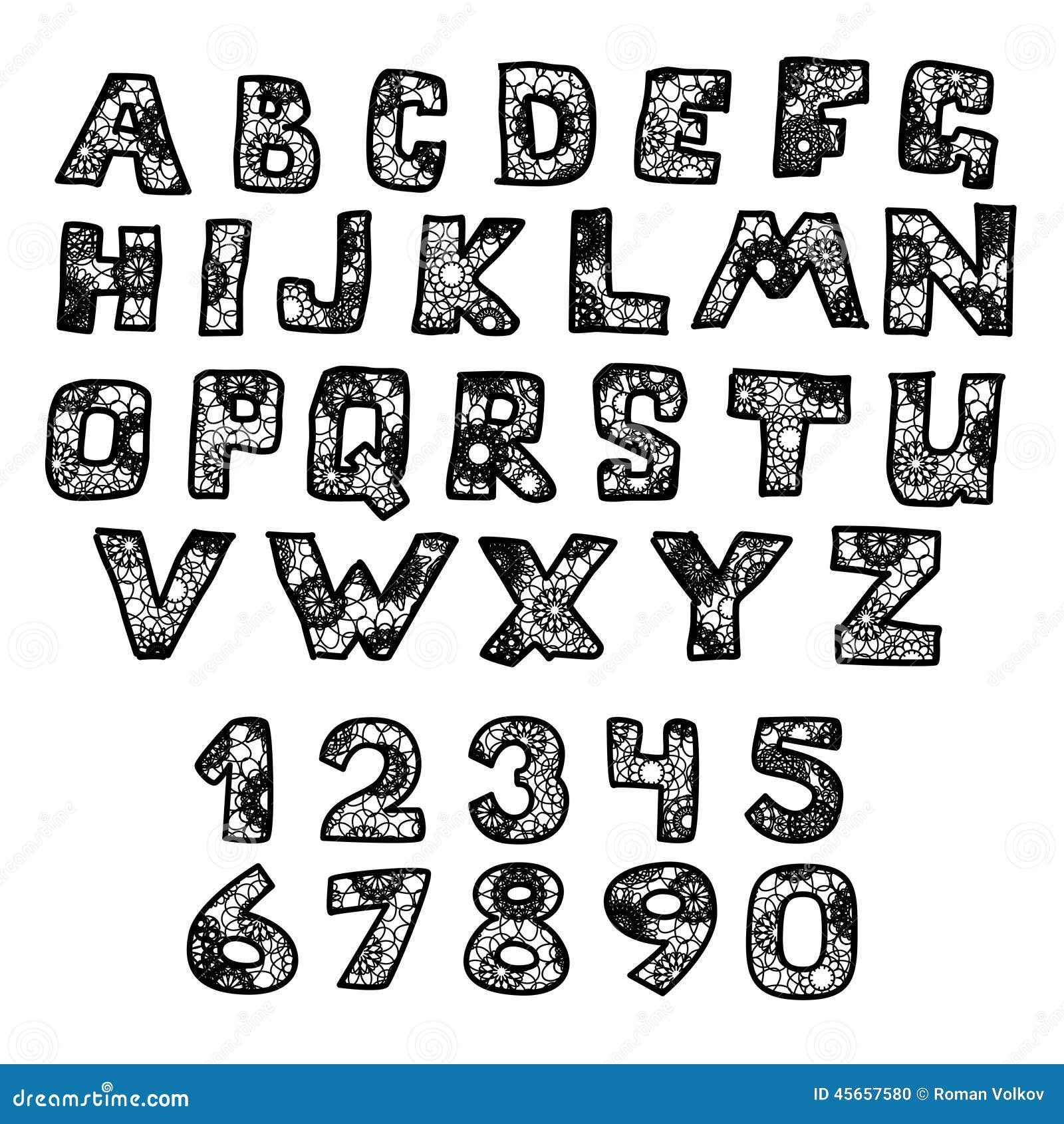 Sketchnote alphabet stock vector. Illustration of paper - 45657580