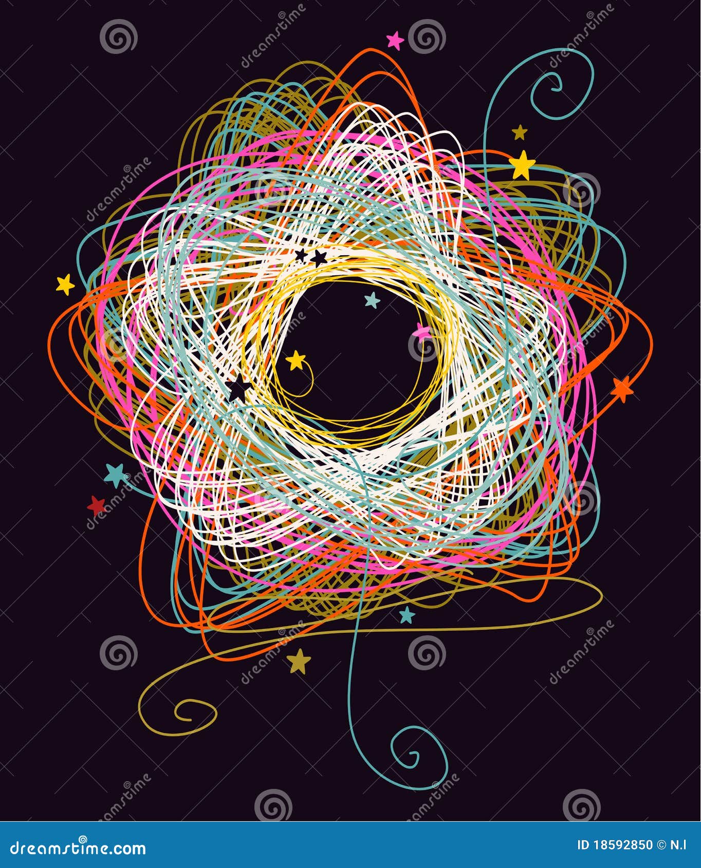 Sketchy abstract star stock vector. Illustration of grunge - 18592850