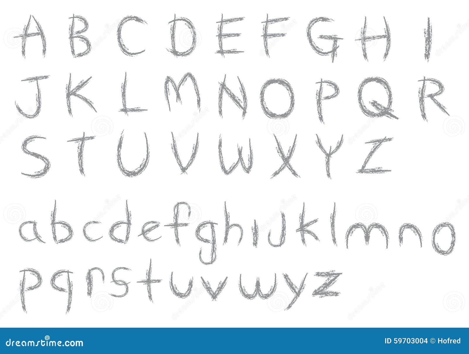 Sketchy Crayon Textured Alphabets Vector Font Design Stock Vector ...