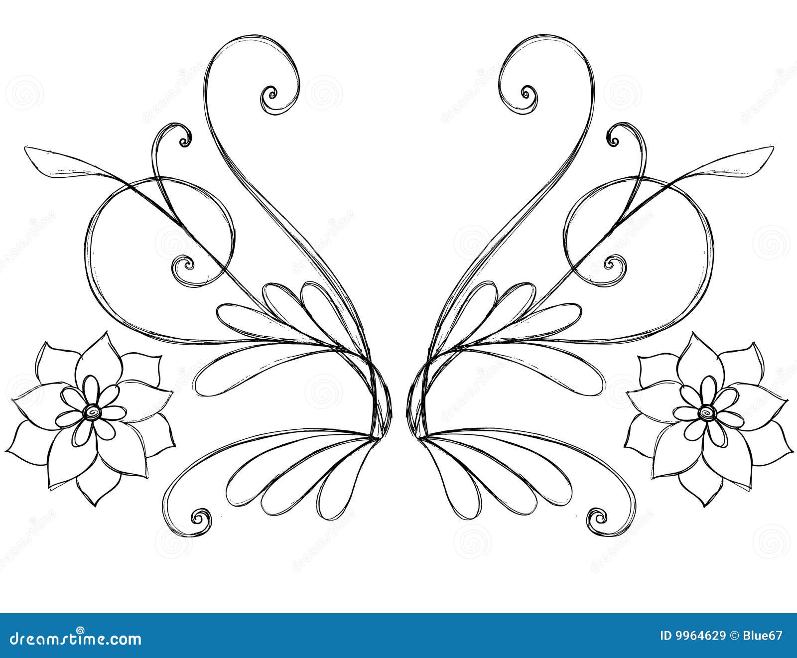 Sketchy Doodle Scroll Vector Stock Vector - Illustration of sketchy ...