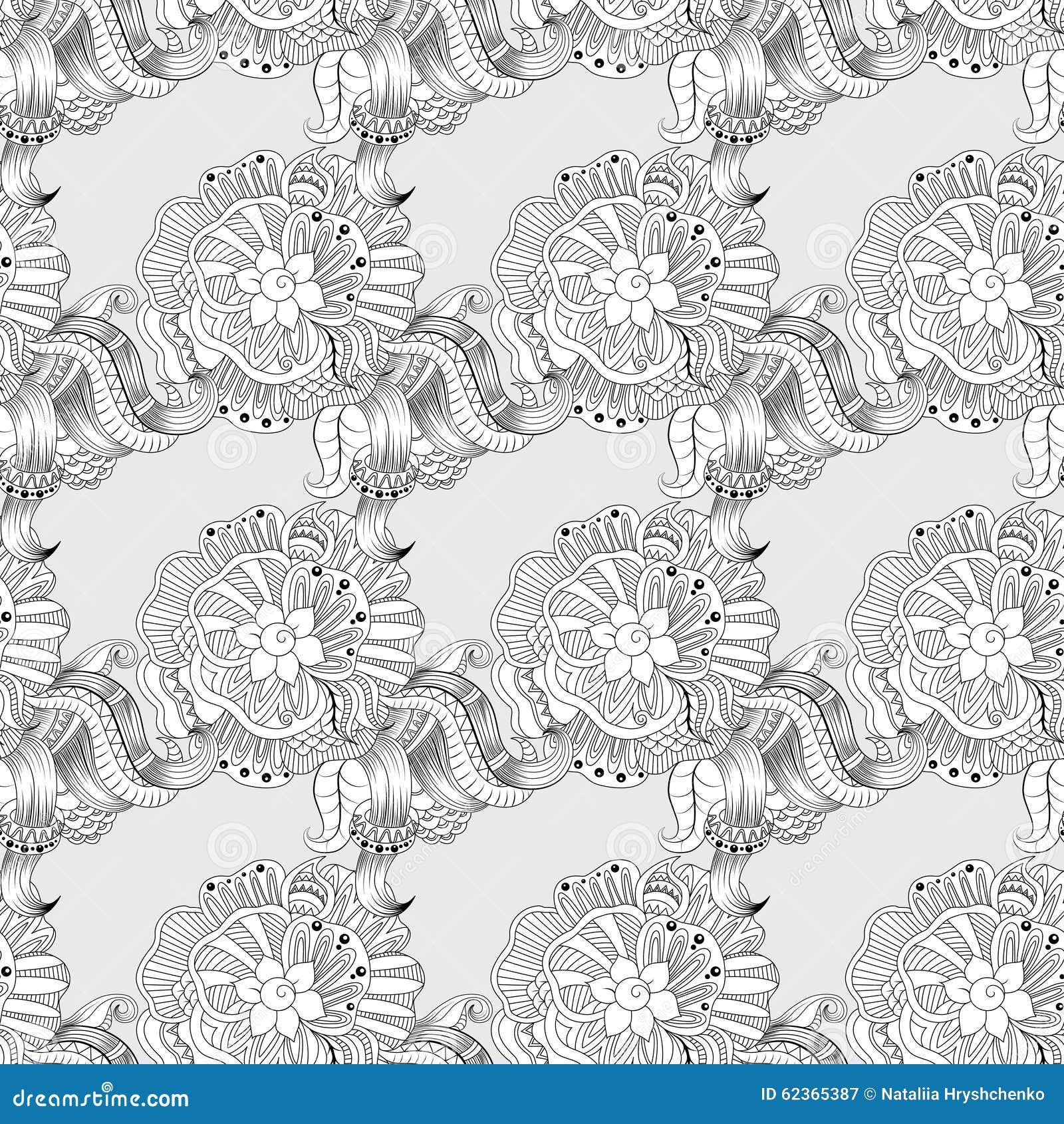 Sketchy Doodles Decorative Lace Pattern Stock Vector - Illustration of ...