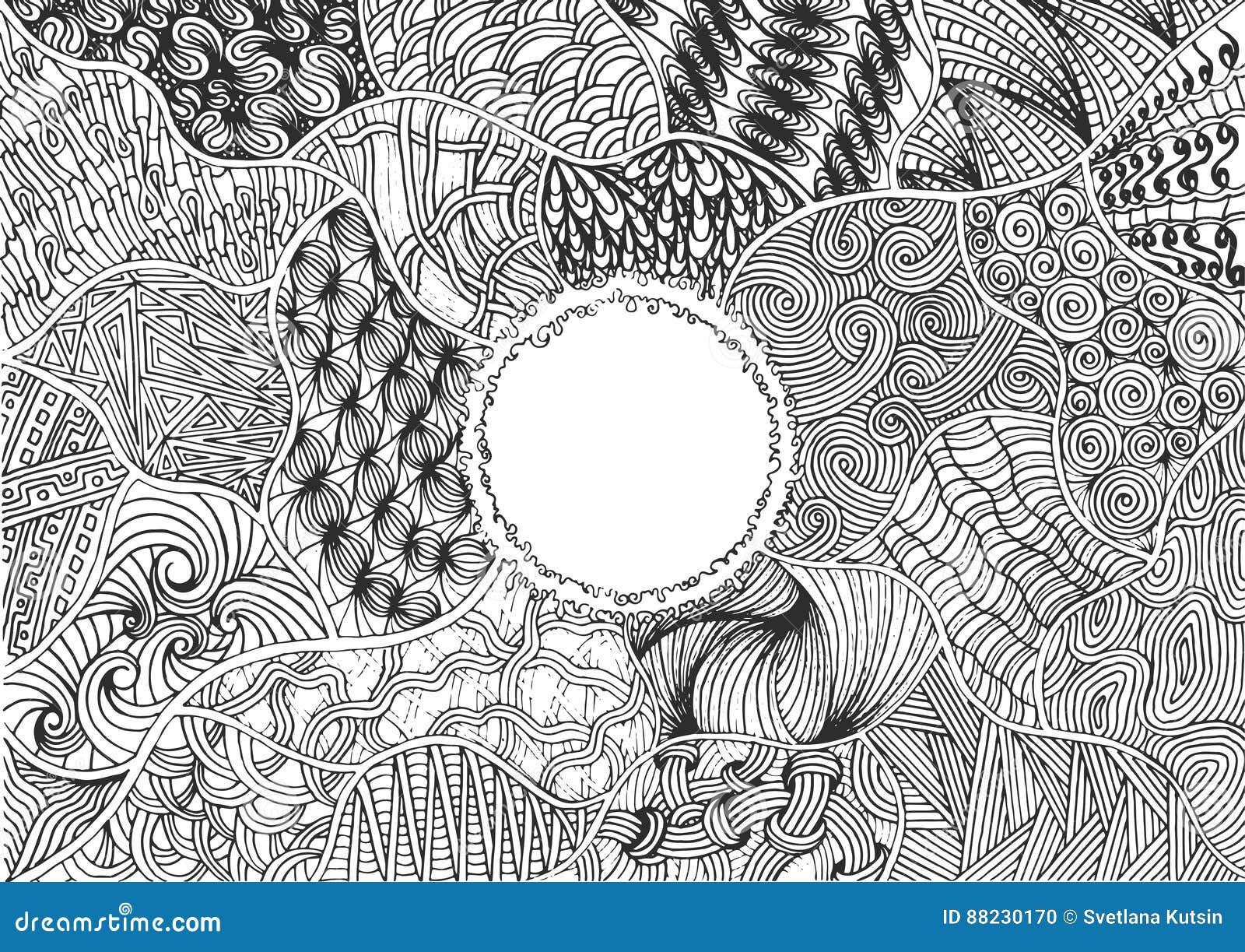 Sketchy Hand Drawn Doodles, Zen Tangle, Zen Art Patterns Stock ...