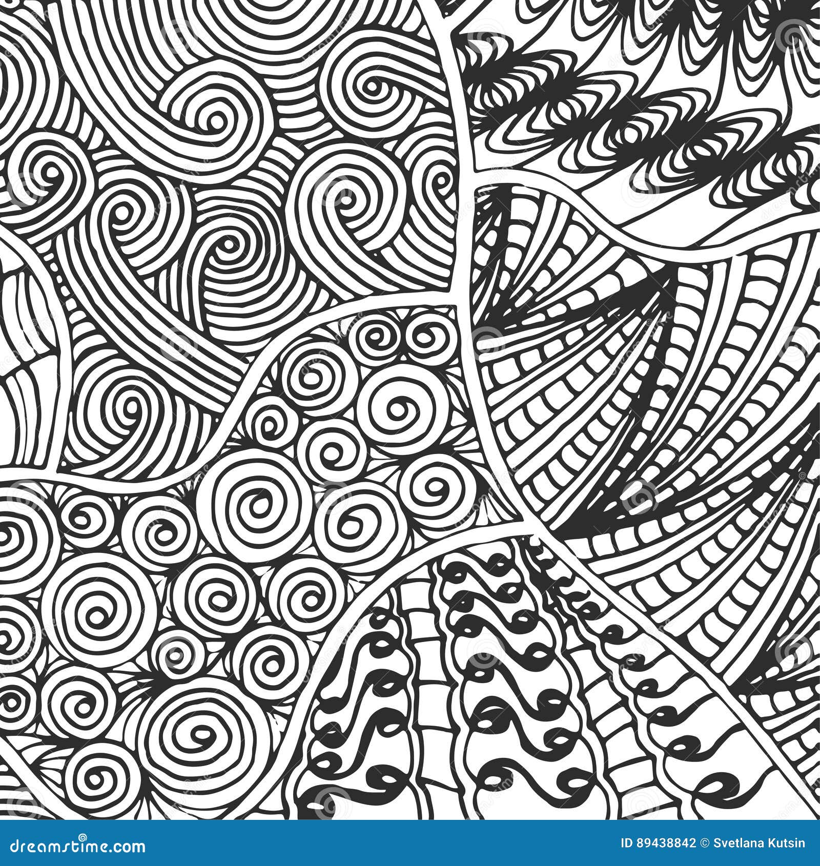 Sketchy Hand Drawn Doodles, Zen Tangle, Zen Art Patterns Stock ...