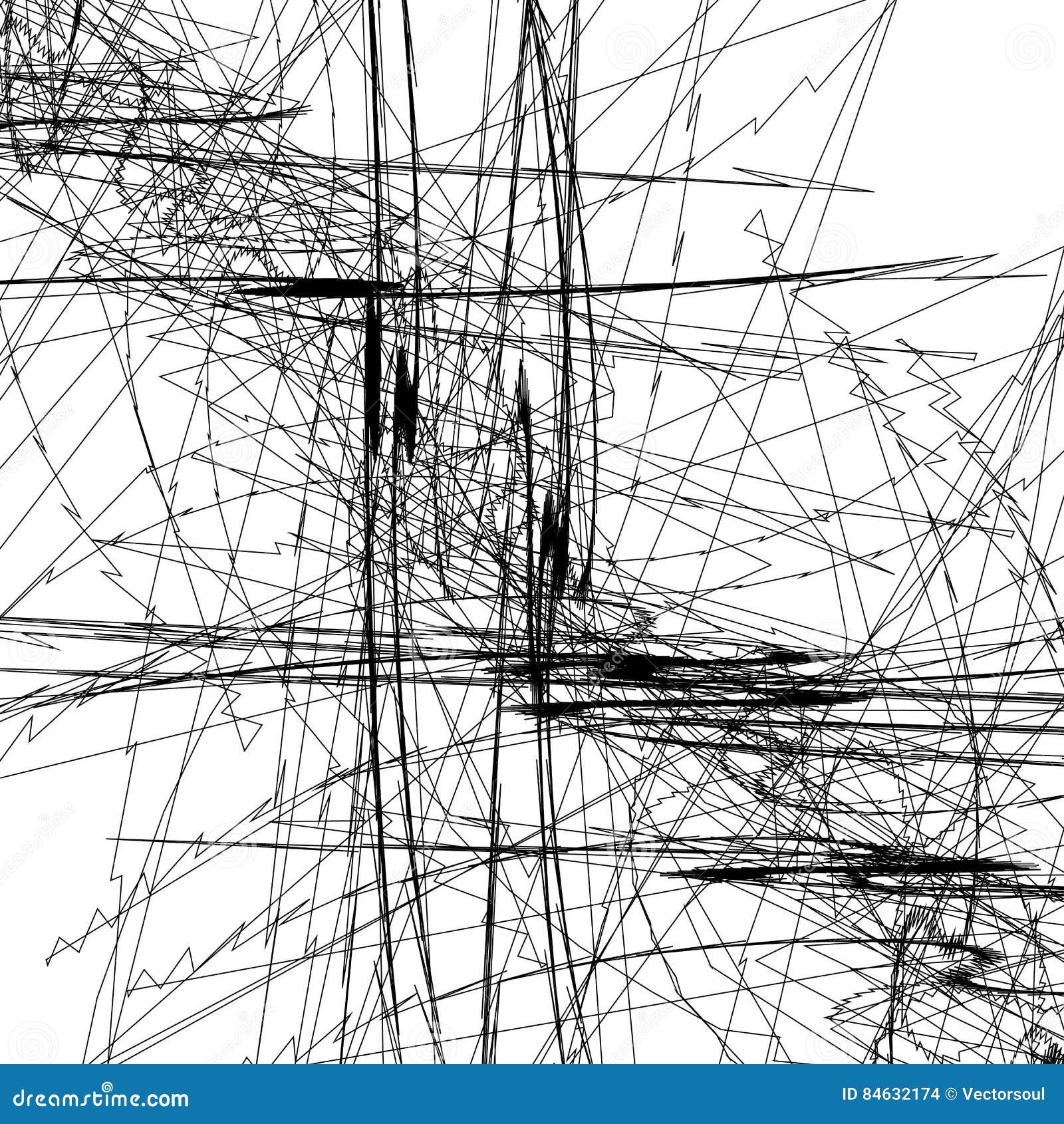 Sketchy Lines Art Image. Pattern with Random Scribble / Sketchy Stock ...